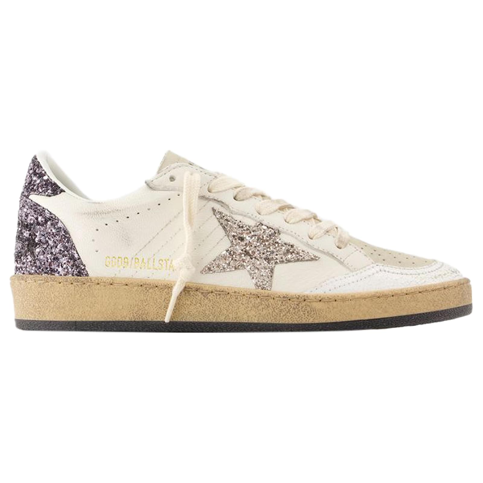 Ballstar Sneakers - Golden Goose Deluxe Brand - Leather - White Pony ...
