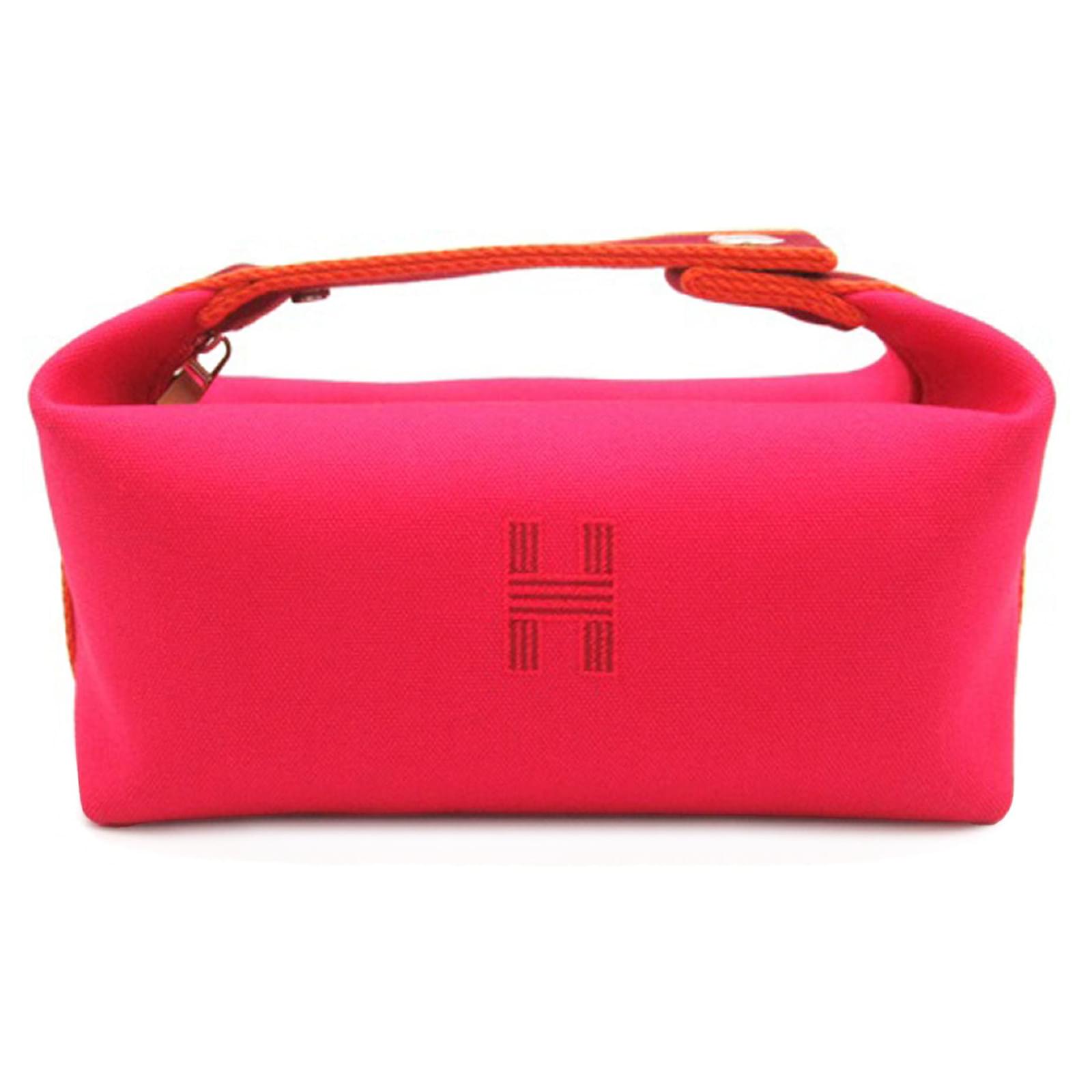 Pink Hermès Small Toile Bride A Brac Cloth ref.1443252 - Joli Closet