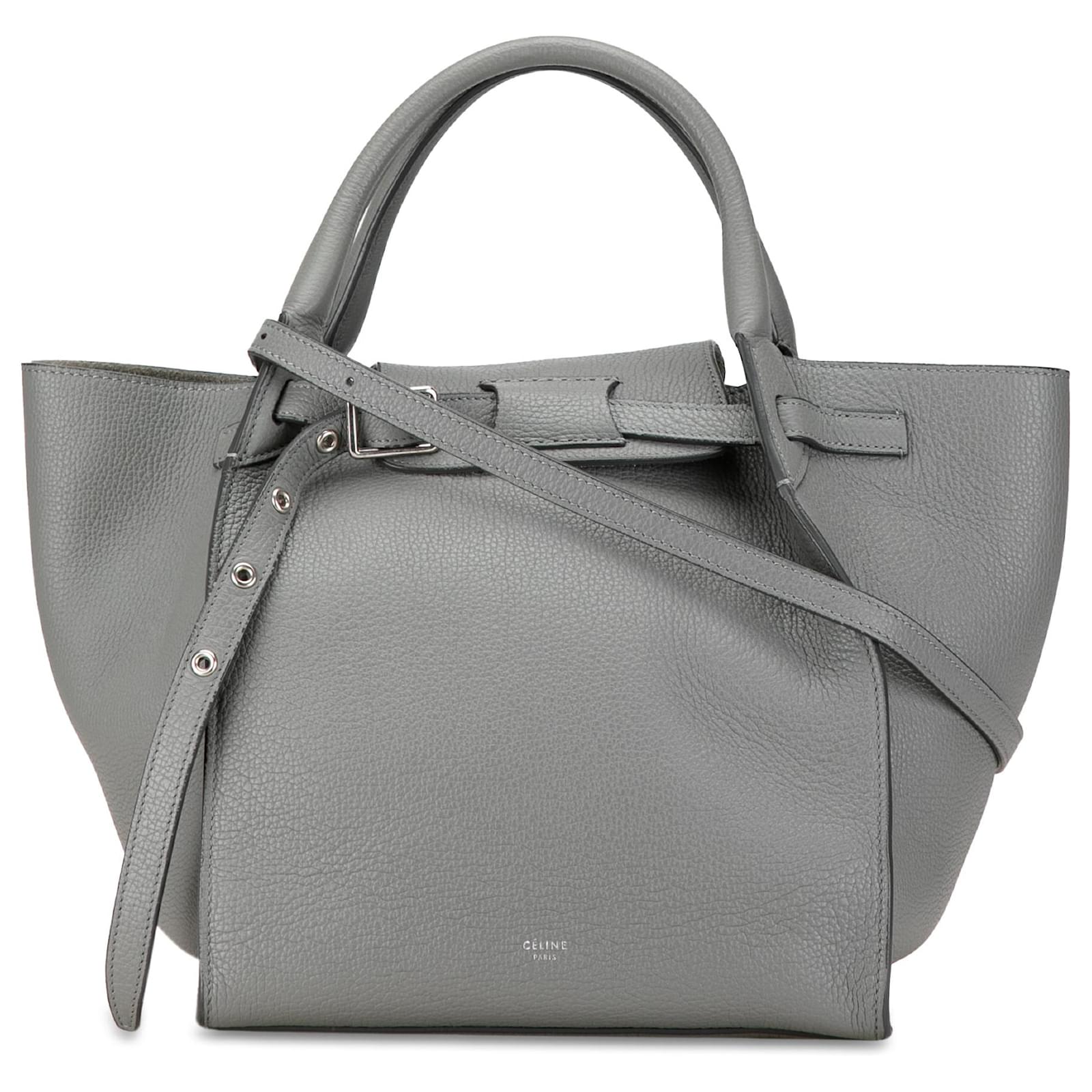 Big Bag Celine Gray Celine Small Big Satchel Leather ref.1444020 Joli Closet
