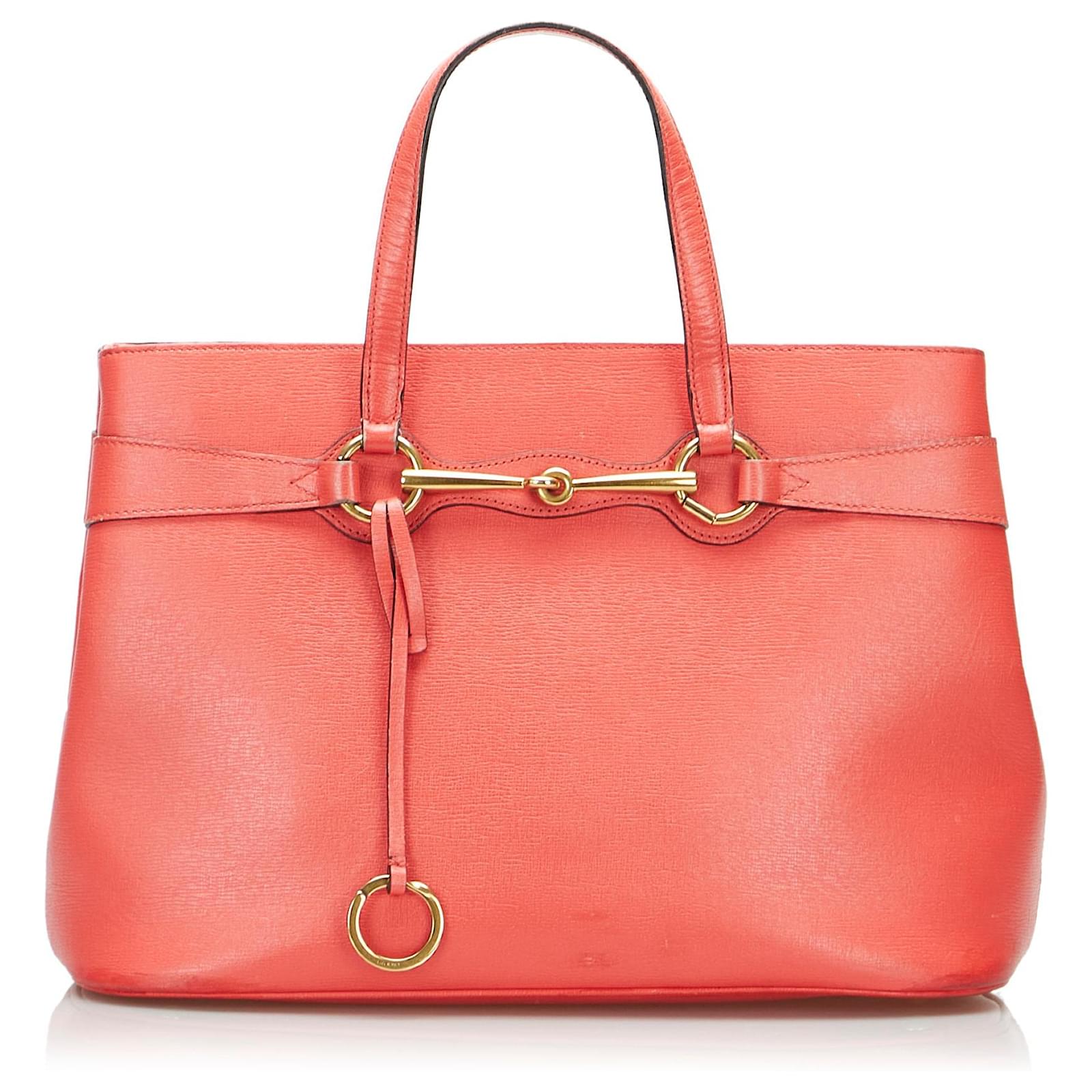 Orange Gucci Bright Bit Satchel Leather ref.1444292 - Joli Closet