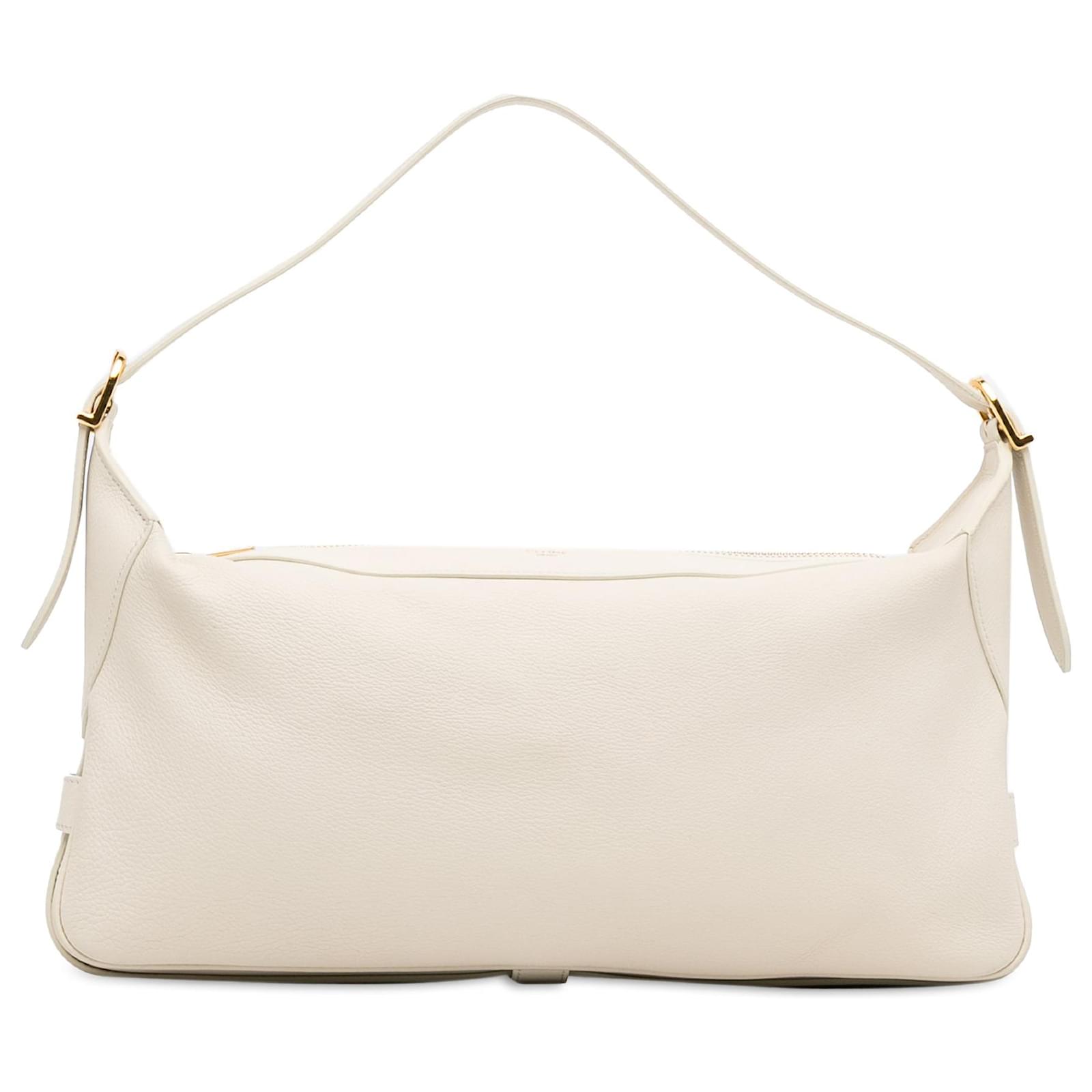Céline White Celine Medium Romy Shoulder Bag Leather ref.1444566 - Joli ...