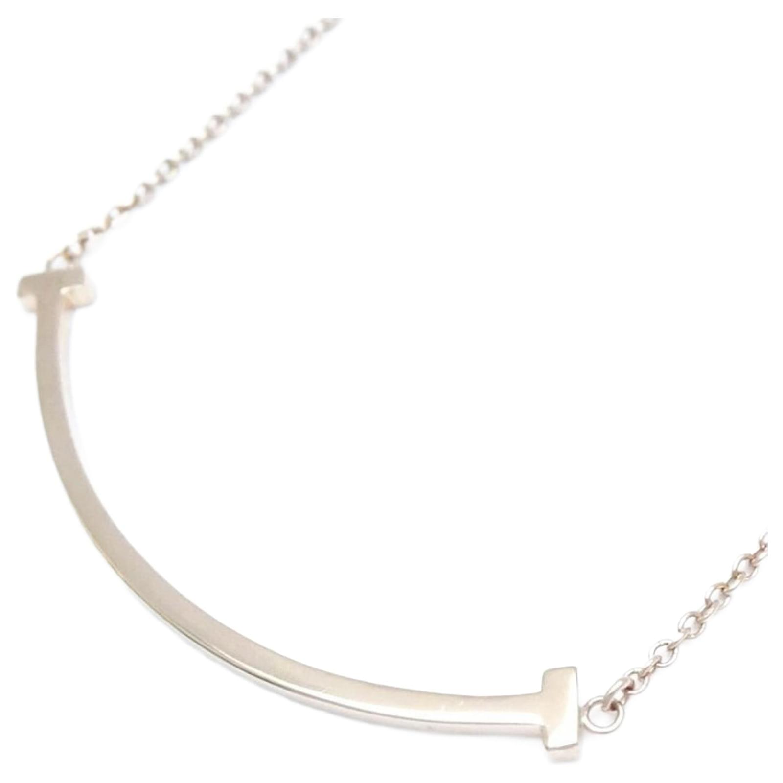 Tiffany & Co. Tiffany T Smile Necklace in 18K Rose Gold Pink gold ref ...