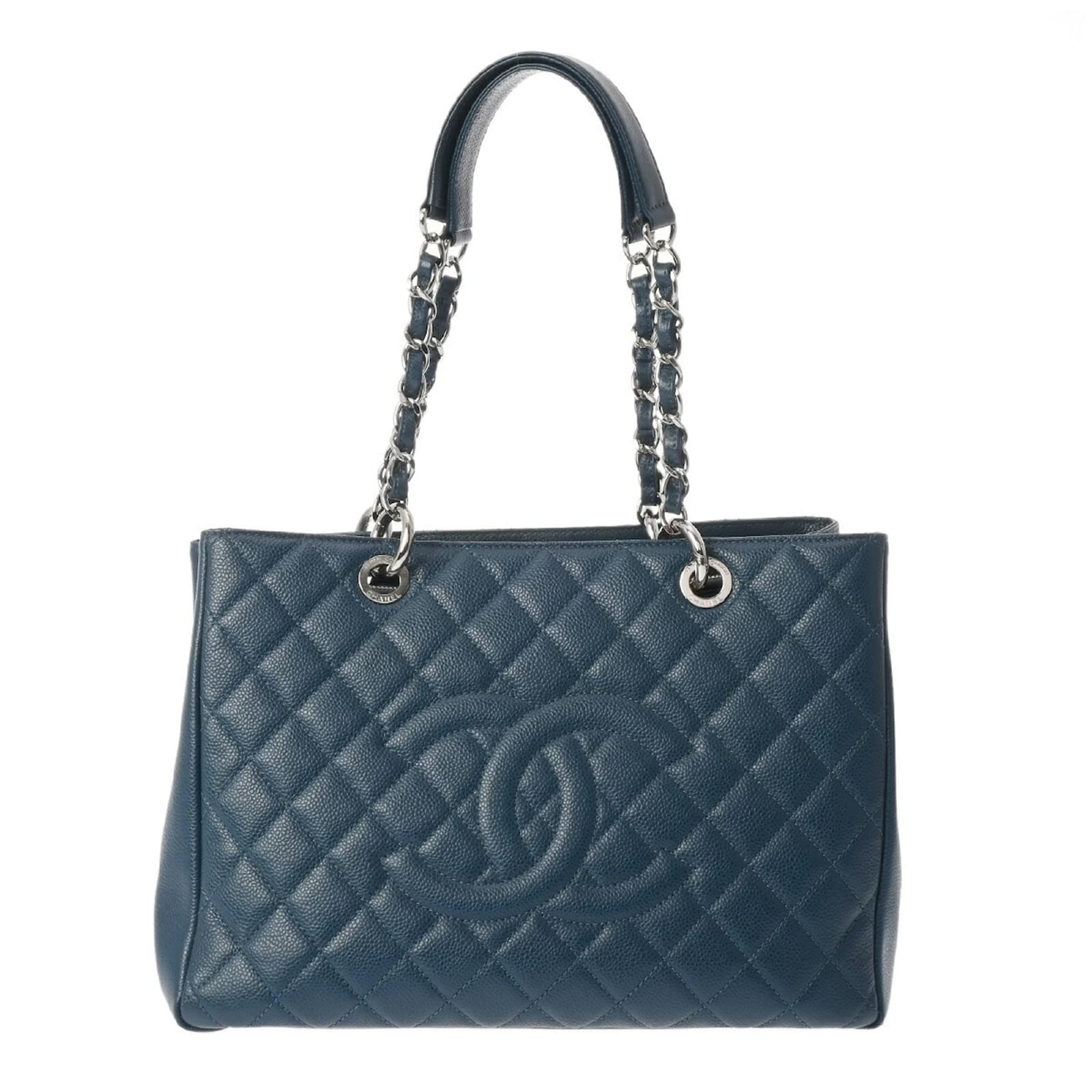 Chanel GST Grand Tote in Blue Caviar Leather ref.1448933 - Joli Closet