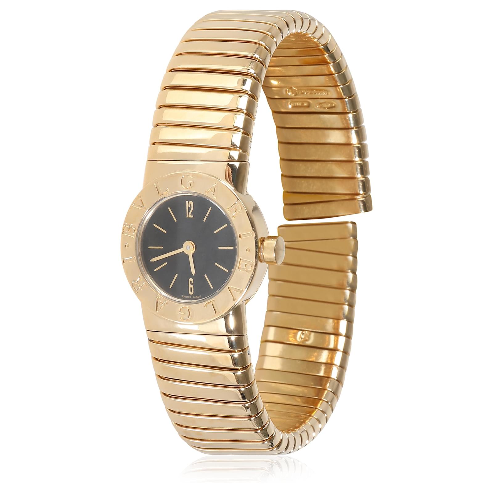 Bulgari BVLGARI Bvlgari Bvlgari Tubogas BB 19 2T Women's Watch in 18kt ...