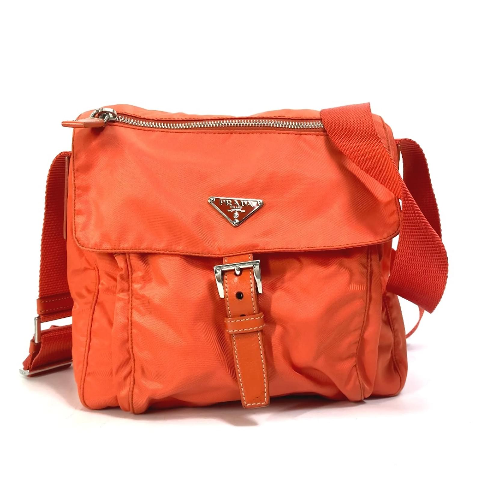 Prada BT8994 Orange Shoulder Bag Cloth ref.1454165 - Joli Closet