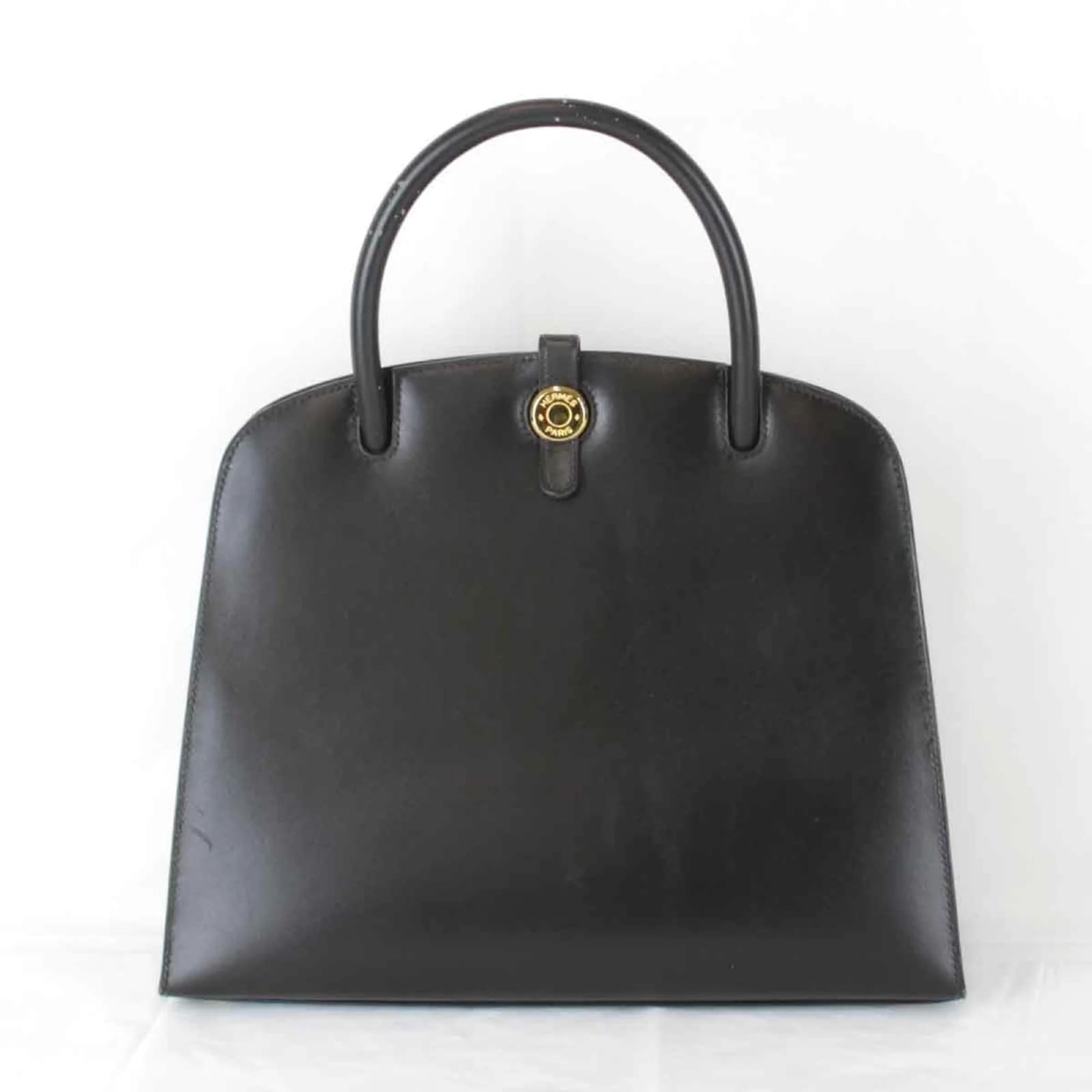 Hermès Hermes Dalvi G Handbag Black Leather ref.1454752 - Joli Closet