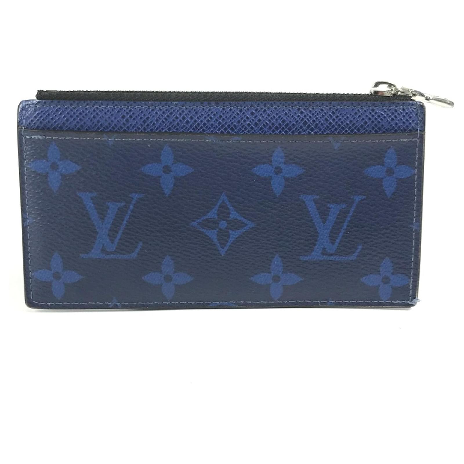 Louis Vuitton Taigalama Coin Purse Blue ref.1456201 - Joli Closet