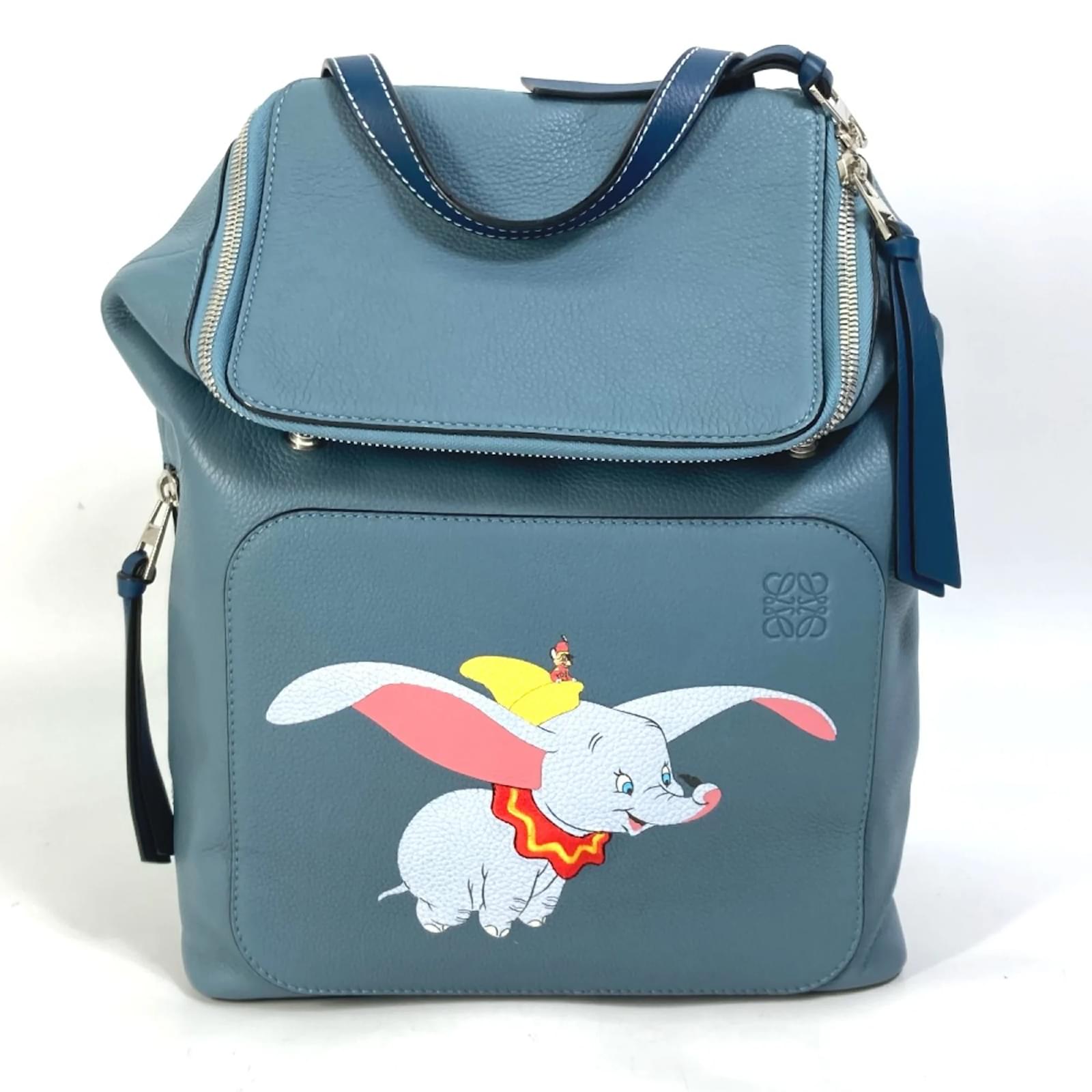 Loewe Disney Collaboration Blue Leather Backpack ref.1456863 - Joli Closet