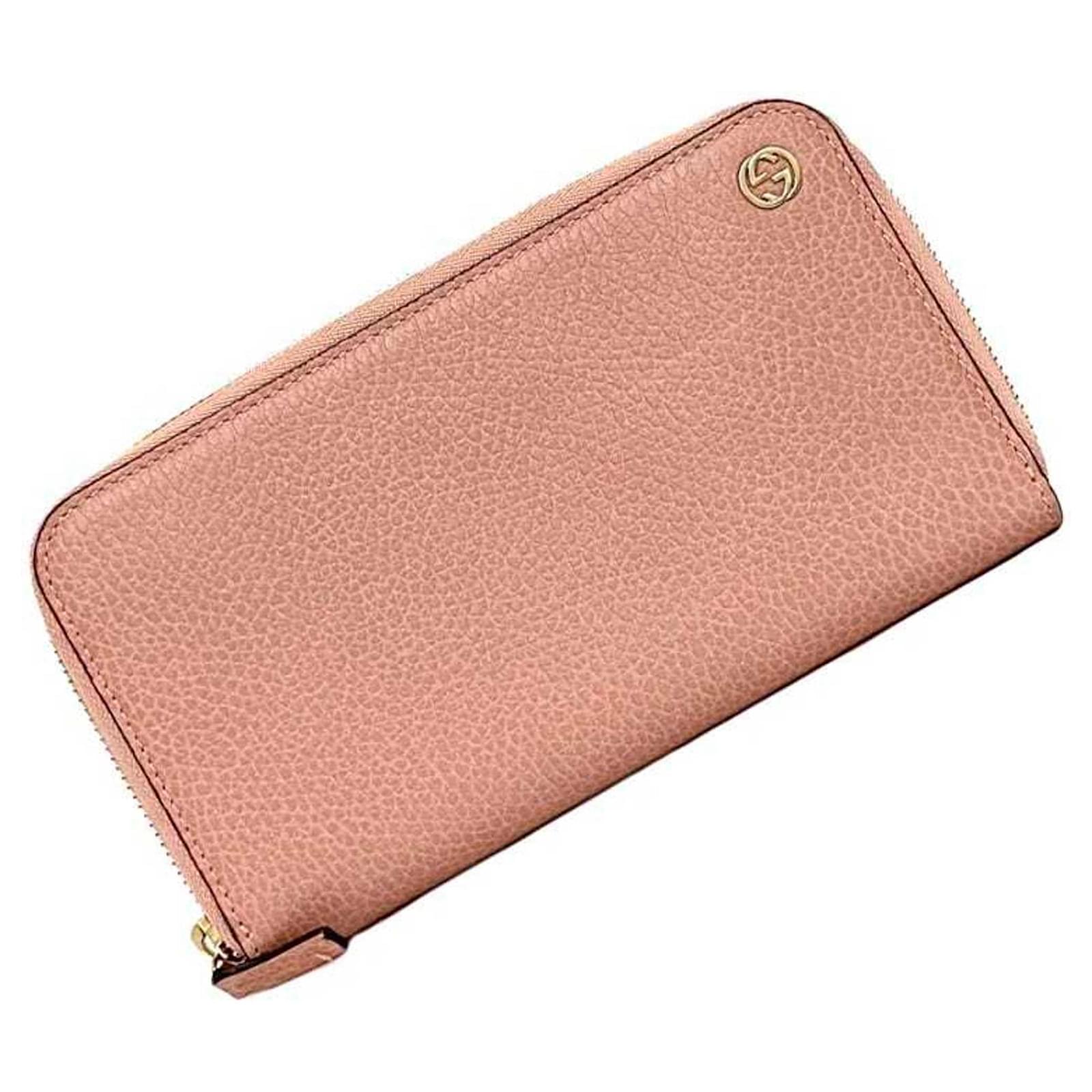 Gucci Pink Leather Bi-Fold Wallet ref.1461618 - Joli Closet