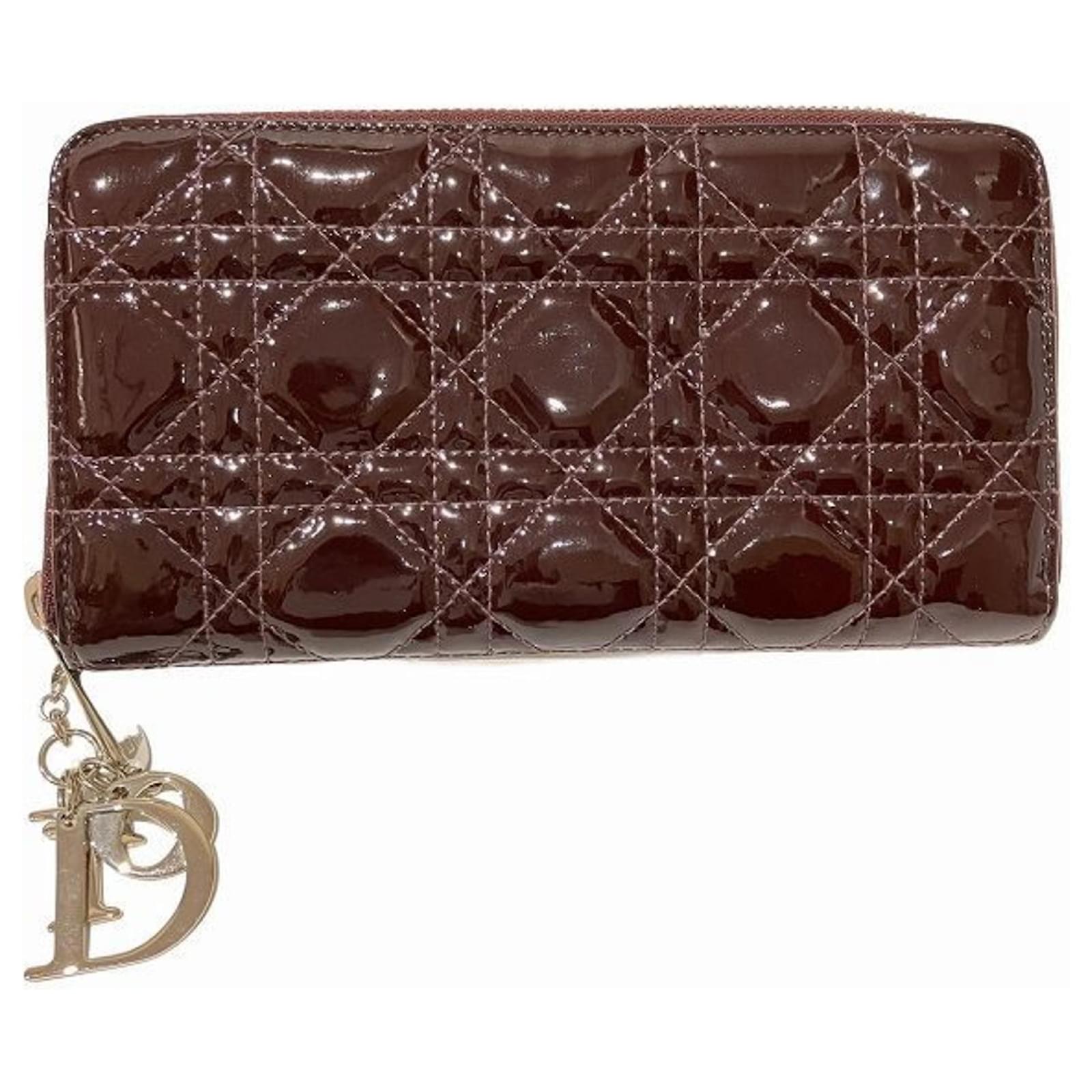 Christian Dior Dior Lady Cannage Long Wallet (Sold) - Joli Closet