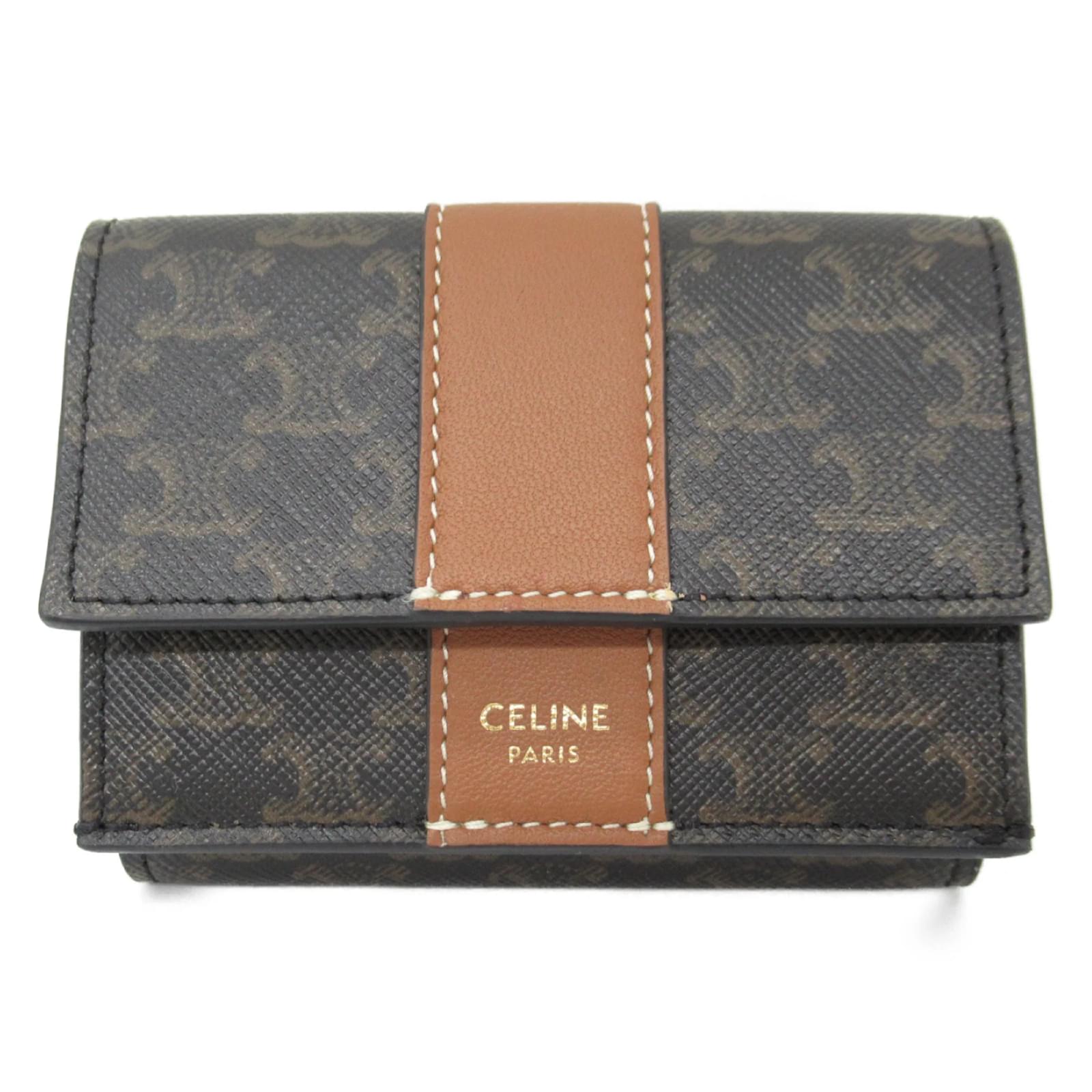Céline Celine Double Sided Wallet Black ref.1462666 - Joli Closet