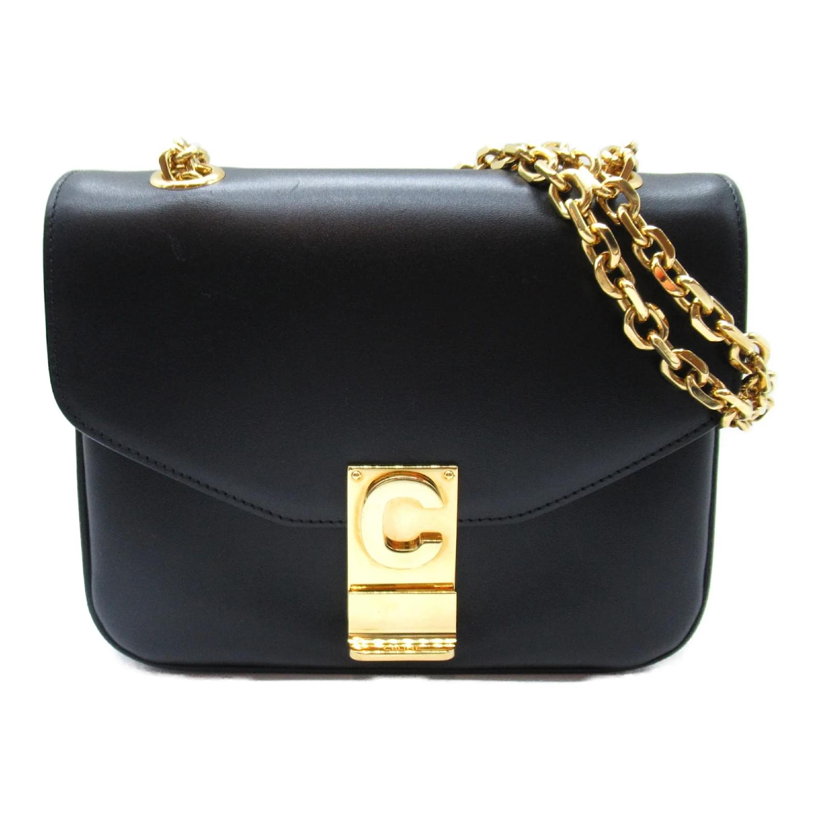 Céline Celine Ses Mall Chain Shoulder Bag Black Leather ref.1462670 ...