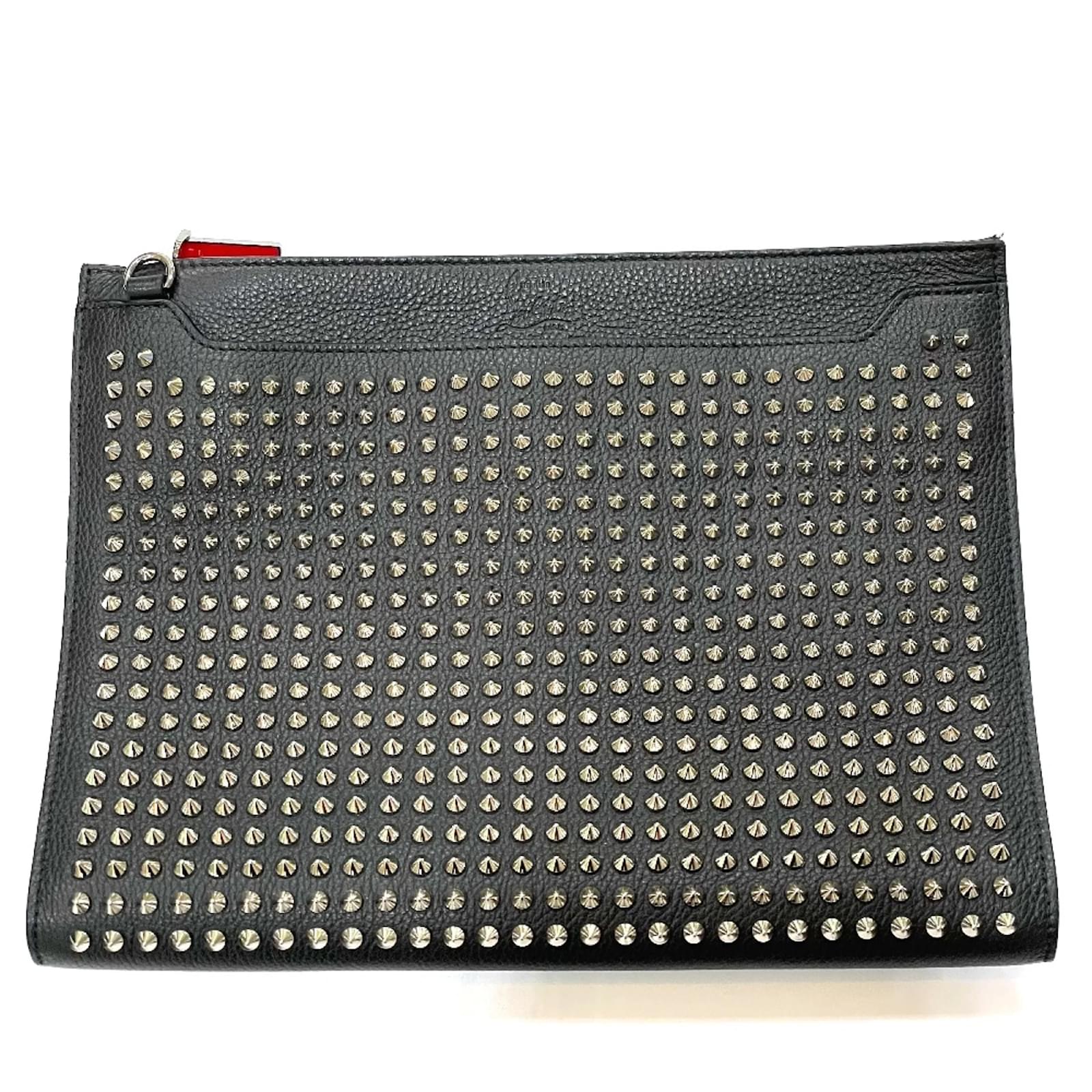 Christian Louboutin Black Leather Clutch Bag ref.1463200 - Joli Closet