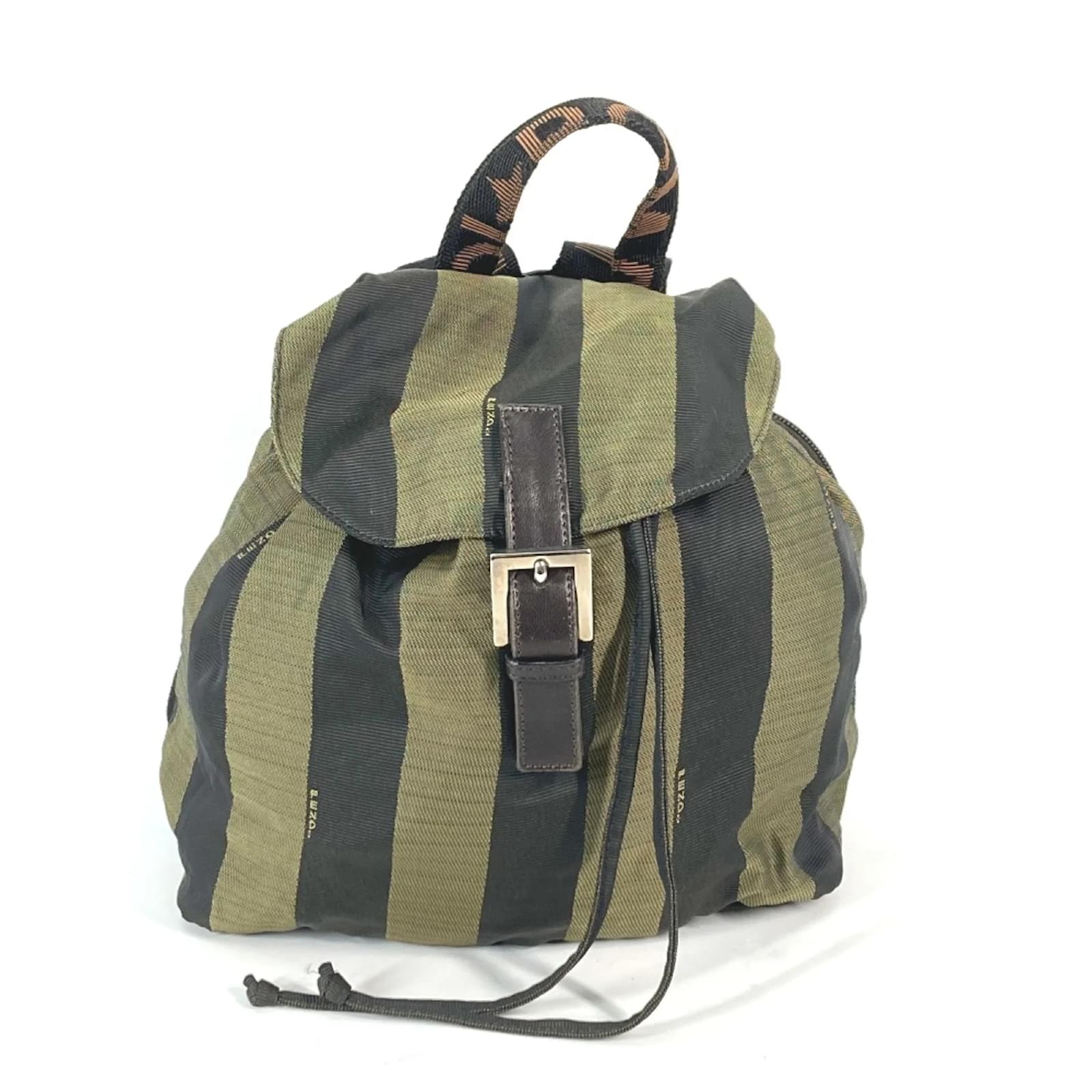 Fendi Vintage Green Backpack Cloth ref.1463244 - Joli Closet