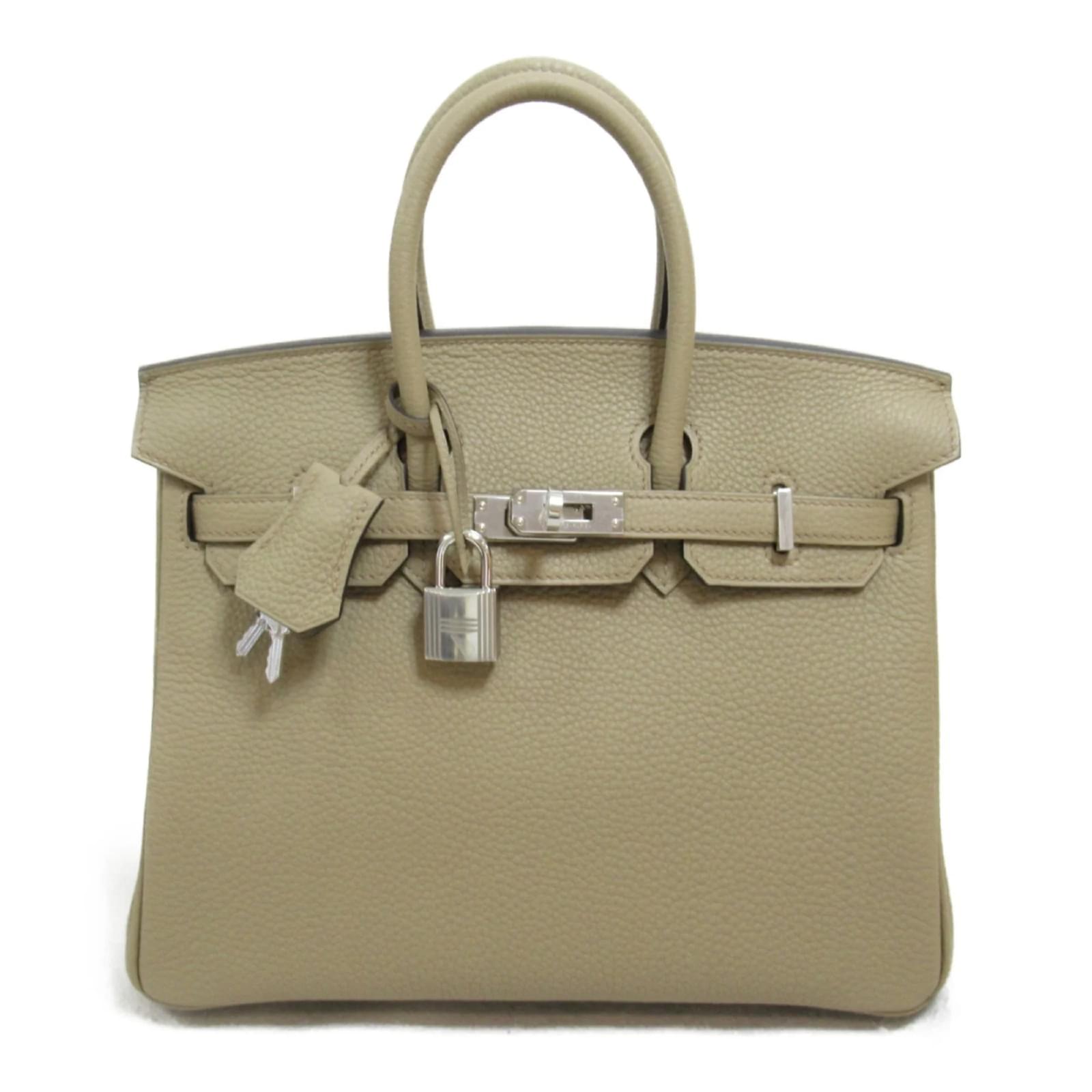 Hermès Hermes Birkin 25 Beige Marfa Handbag Leather ref.1463521 - Joli ...