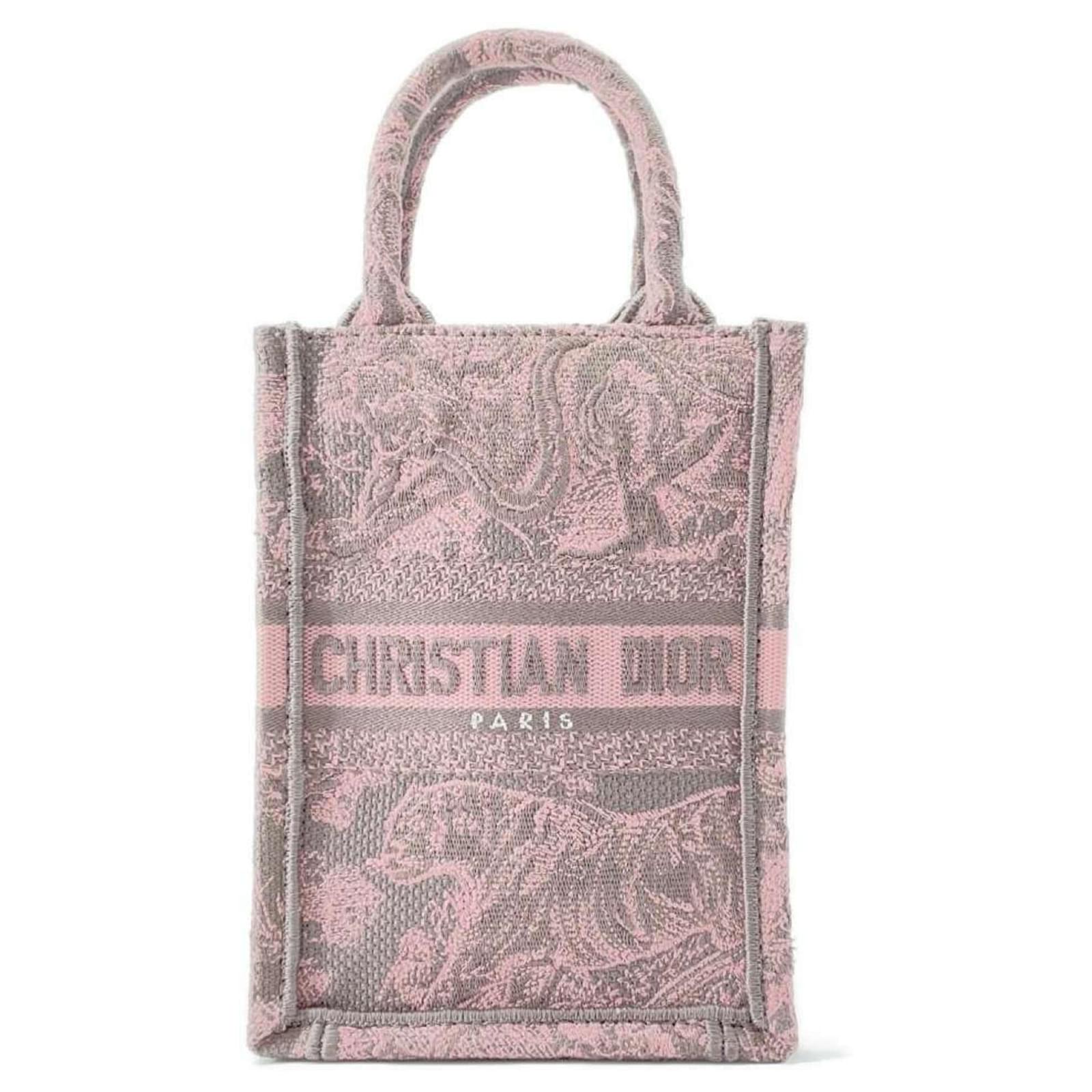 Christian Dior Phone Bag Book Tote Dioriviera Pink Cloth ref.1465460 ...