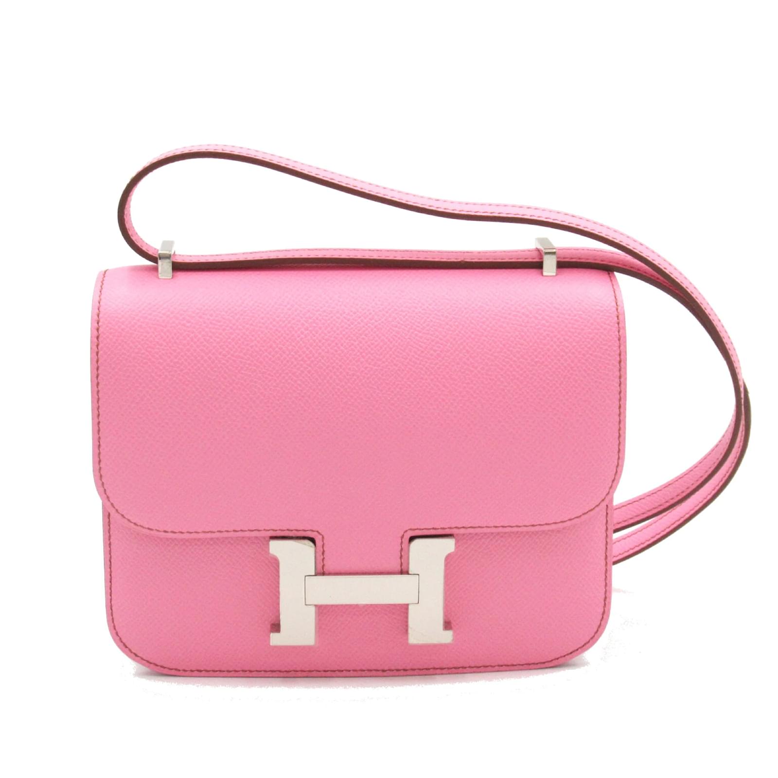 Hermès Hermes Constance Mini Shoulder Bag Pink Leather ref.1467137 ...