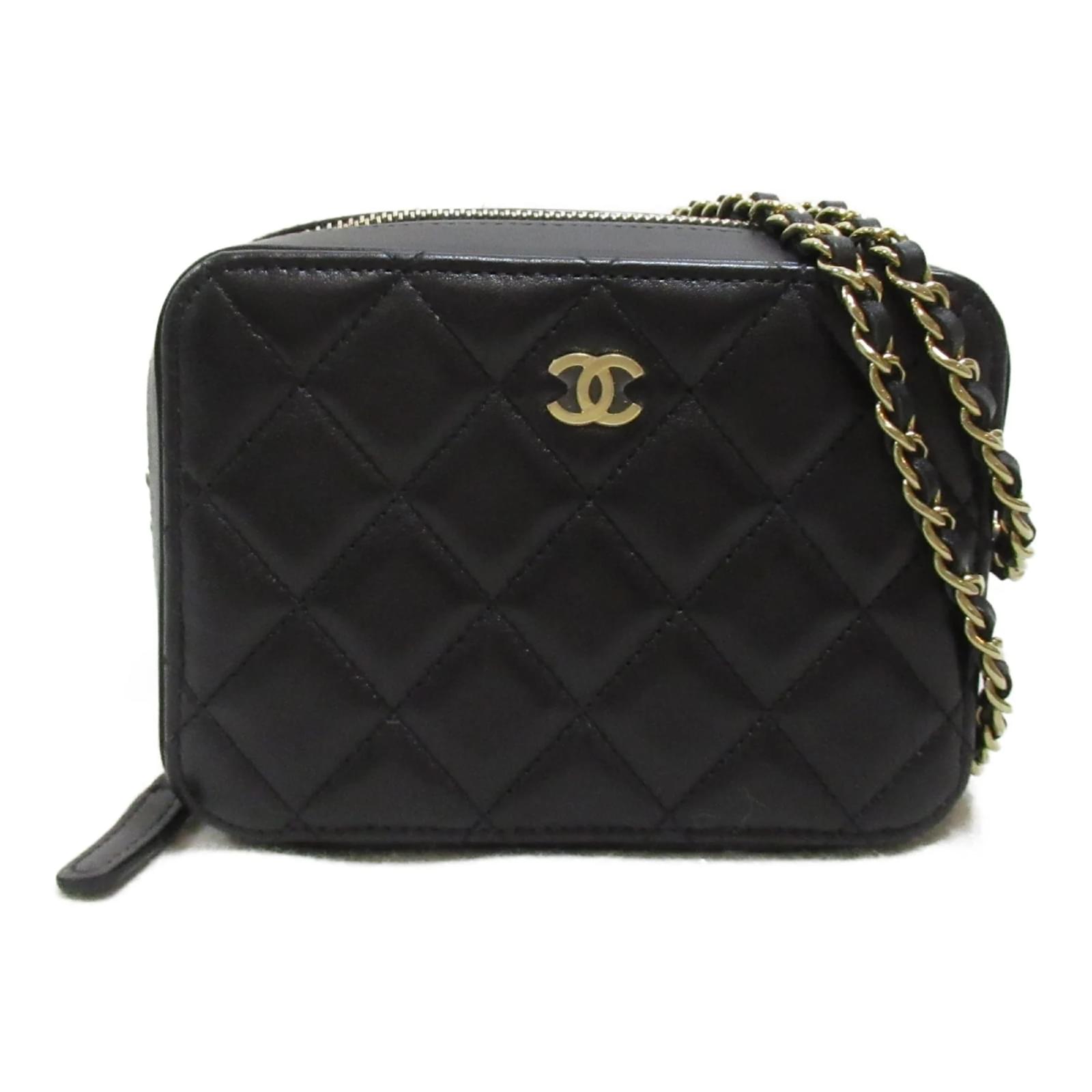 Chanel Mini Chain Shoulder Bag Black Leather ref.1467491 - Joli Closet