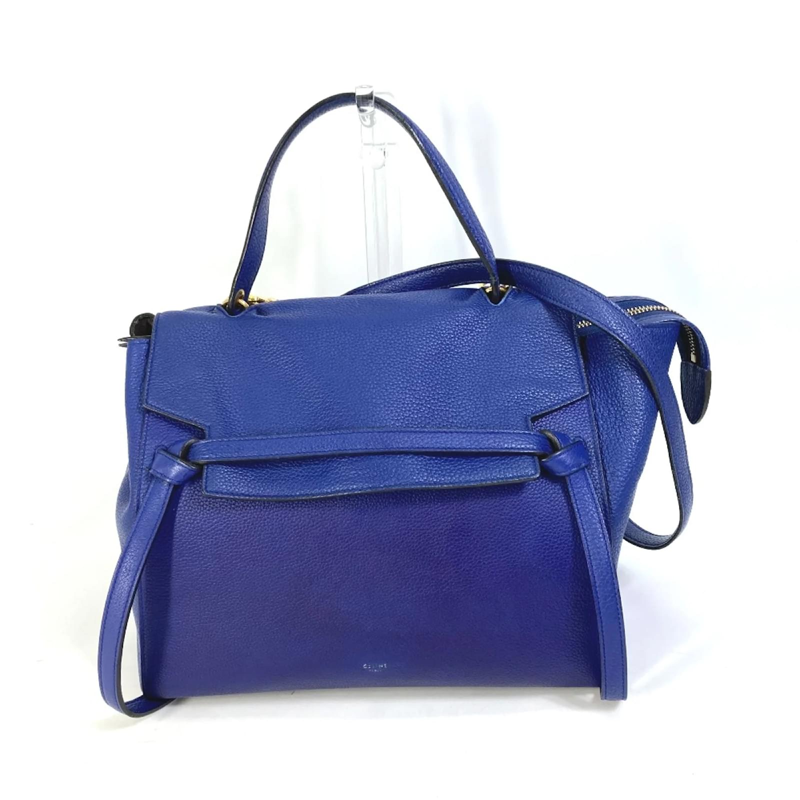 Céline Celine Blue Leather Shoulder Bag ref.1468470 - Joli Closet