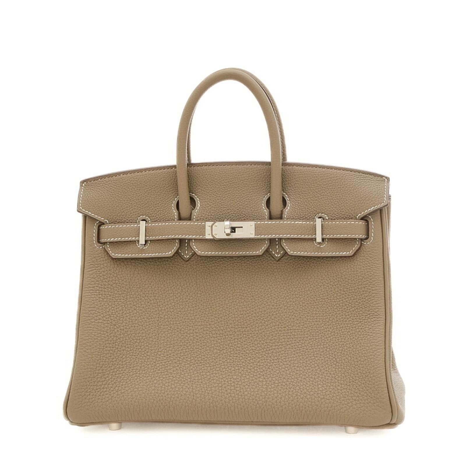 Hermès Hermes Birkin 25 Handbag in Togo Etoupe Brown Taupe Leather ref.1469335 - Joli Closet