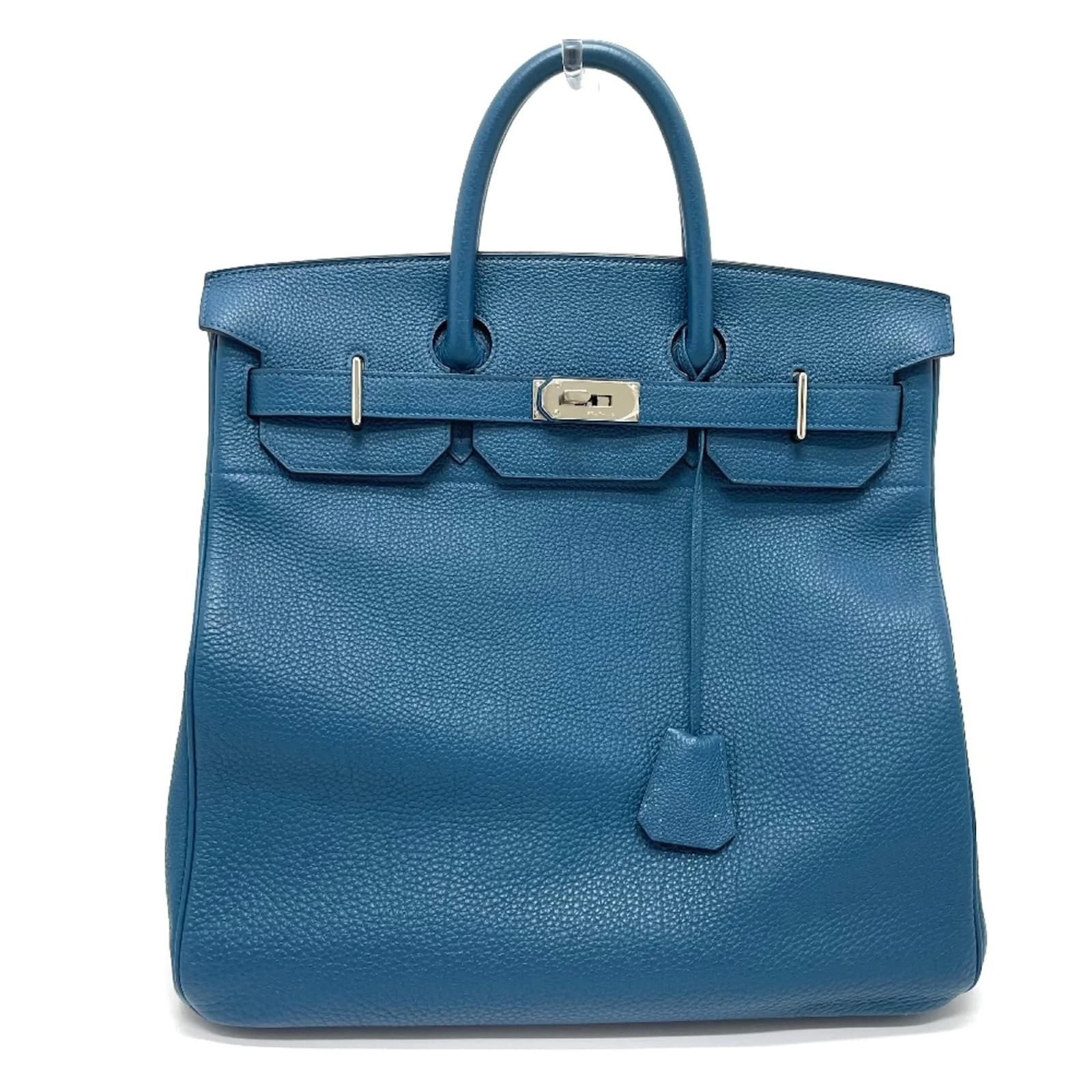 Hermès Hermes Blue Leather Handbag ref.JC1470573 (Sold) - Joli Closet