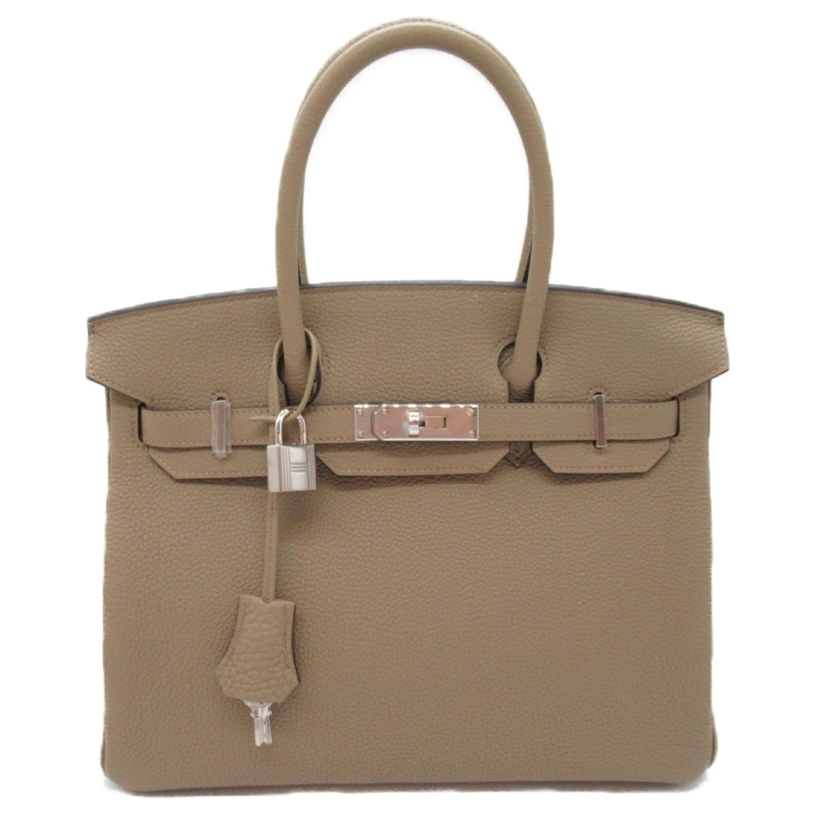 Hermès Hermes Birkin 30 Beige Marfa Handbag Leather ref.JC1470641 (Sold ...