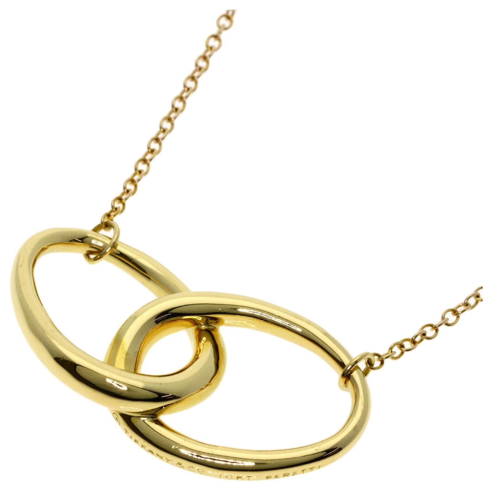 Tiffany & Co Tiffany Double Loop Necklace in 18K Yellow Gold (Sold ...