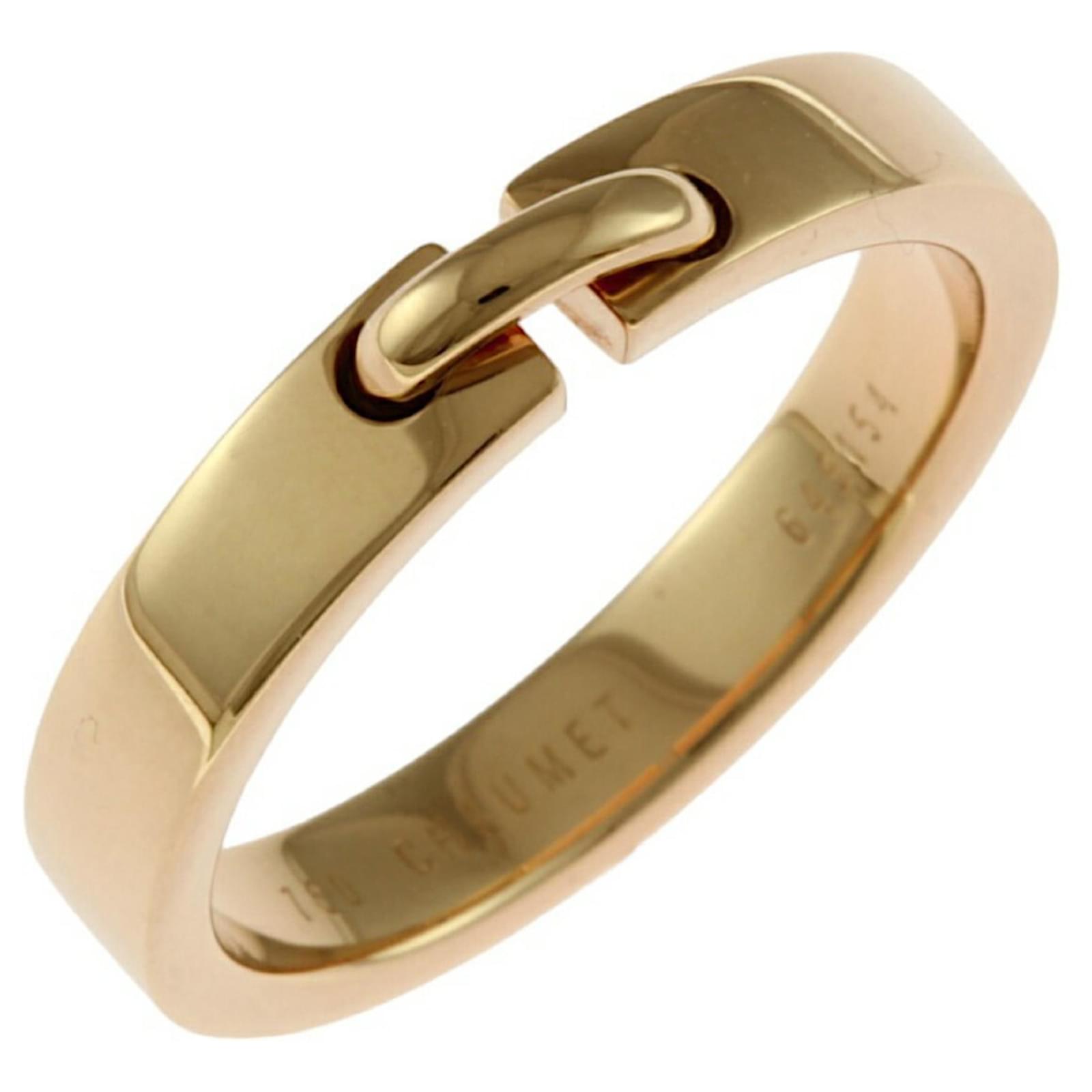 Chaumet 18K Yellow Gold Band Ring White ref.1471118 - Joli Closet