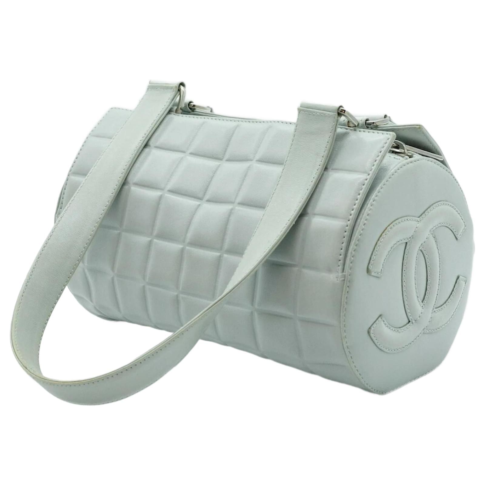 Chanel Light Blue Boston Bag Leather ref.1472235 - Joli Closet