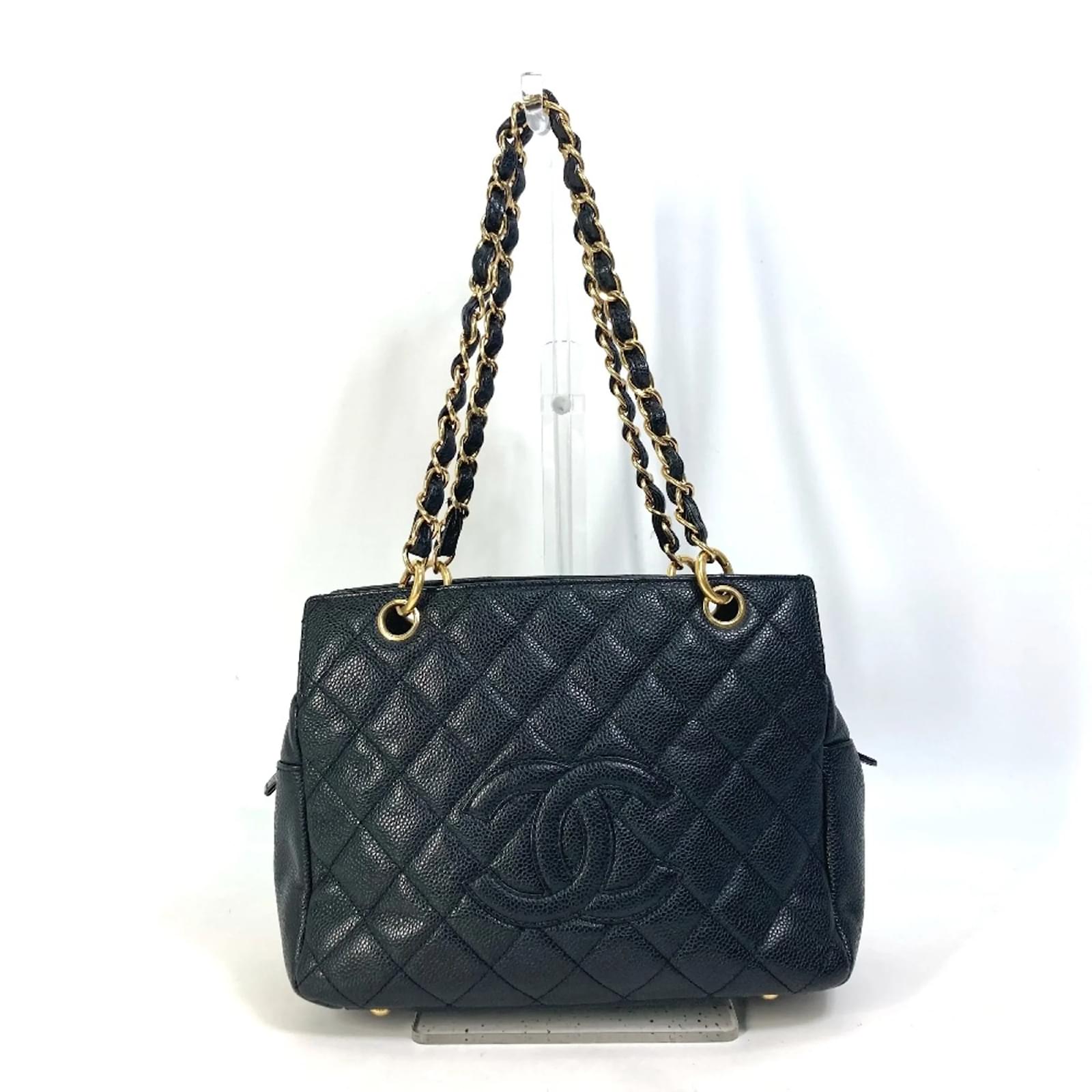 Chanel CC Mark Chain Tote Bag Black Leather ref.1472716 - Joli Closet