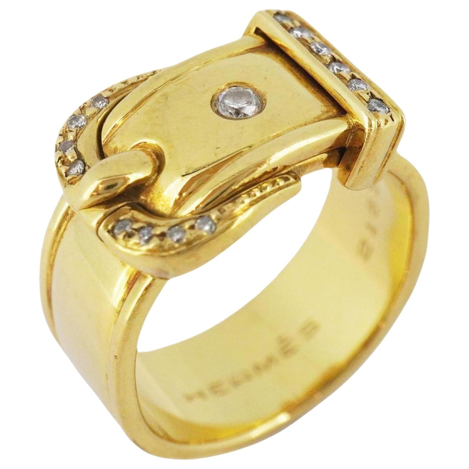 Ring Hermès Golden Yellow gold ref.1480277 - Joli Closet