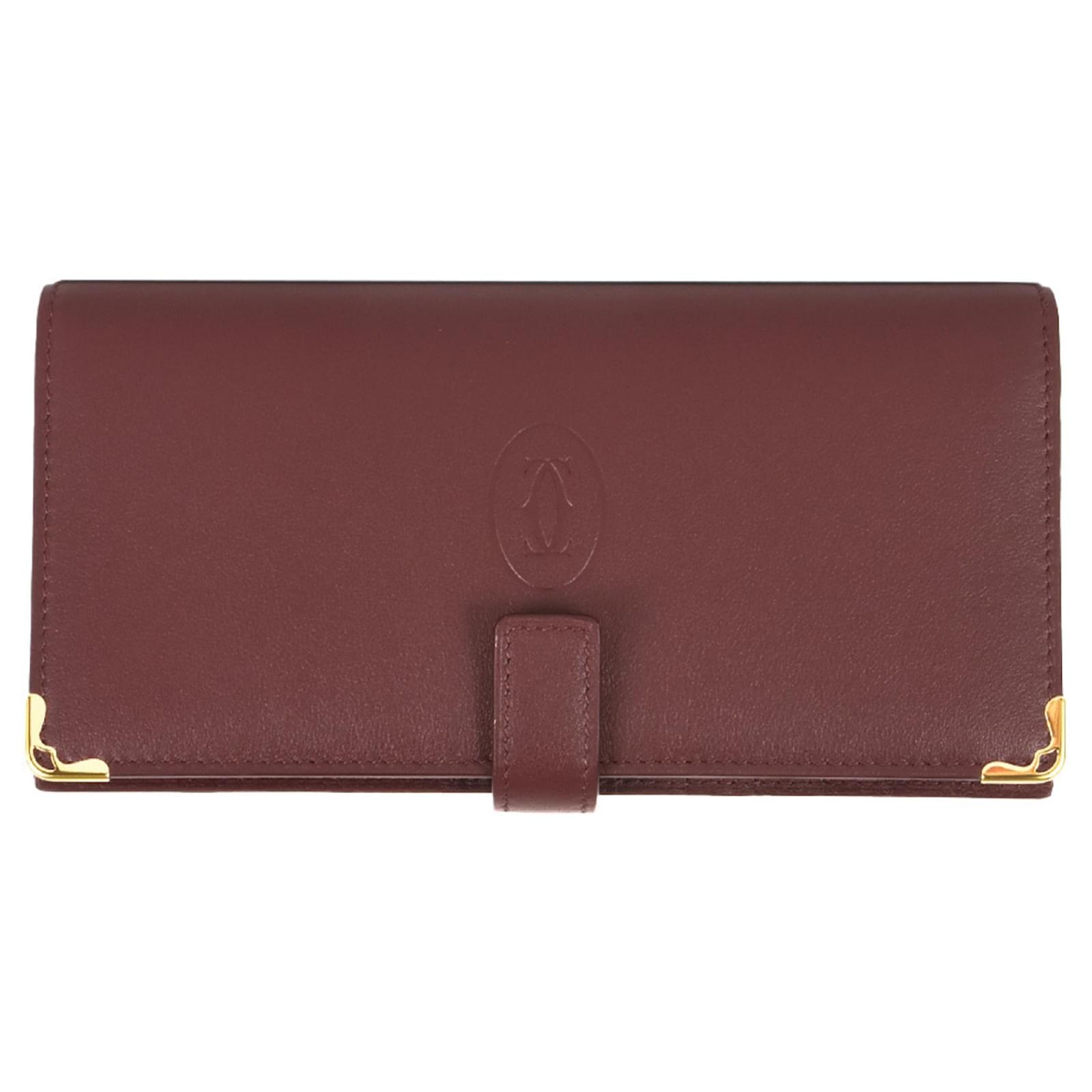 Cartier Must Do Long Wallet in Red Leather ref.1486519 - Joli Closet