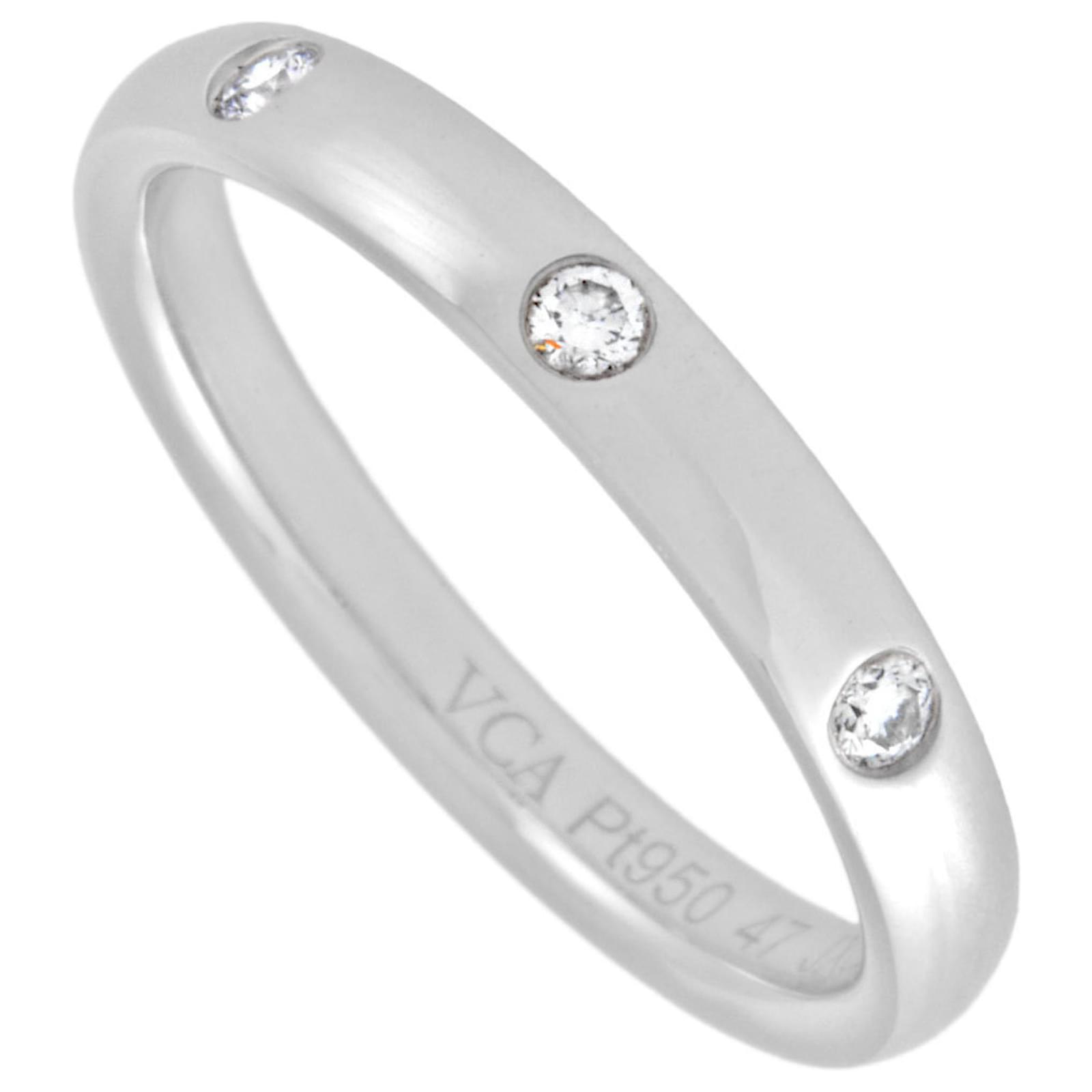 Van Cleef & Arpels Tendremont Etoile Wedding Ring Platinum ref.1486539 ...