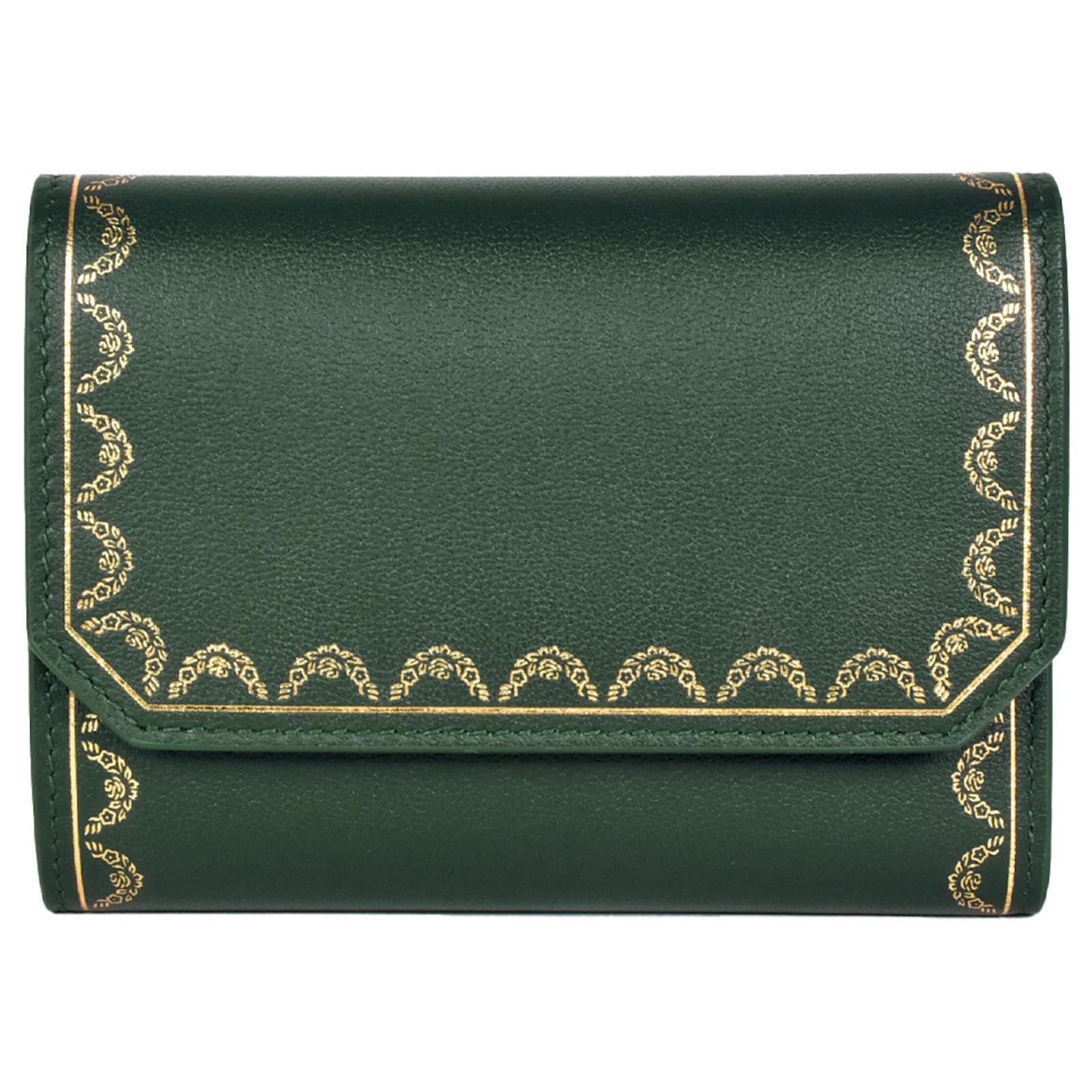 Cartier Garland de Small Multi-Wallet Green Leather ref.1486549 - Joli ...