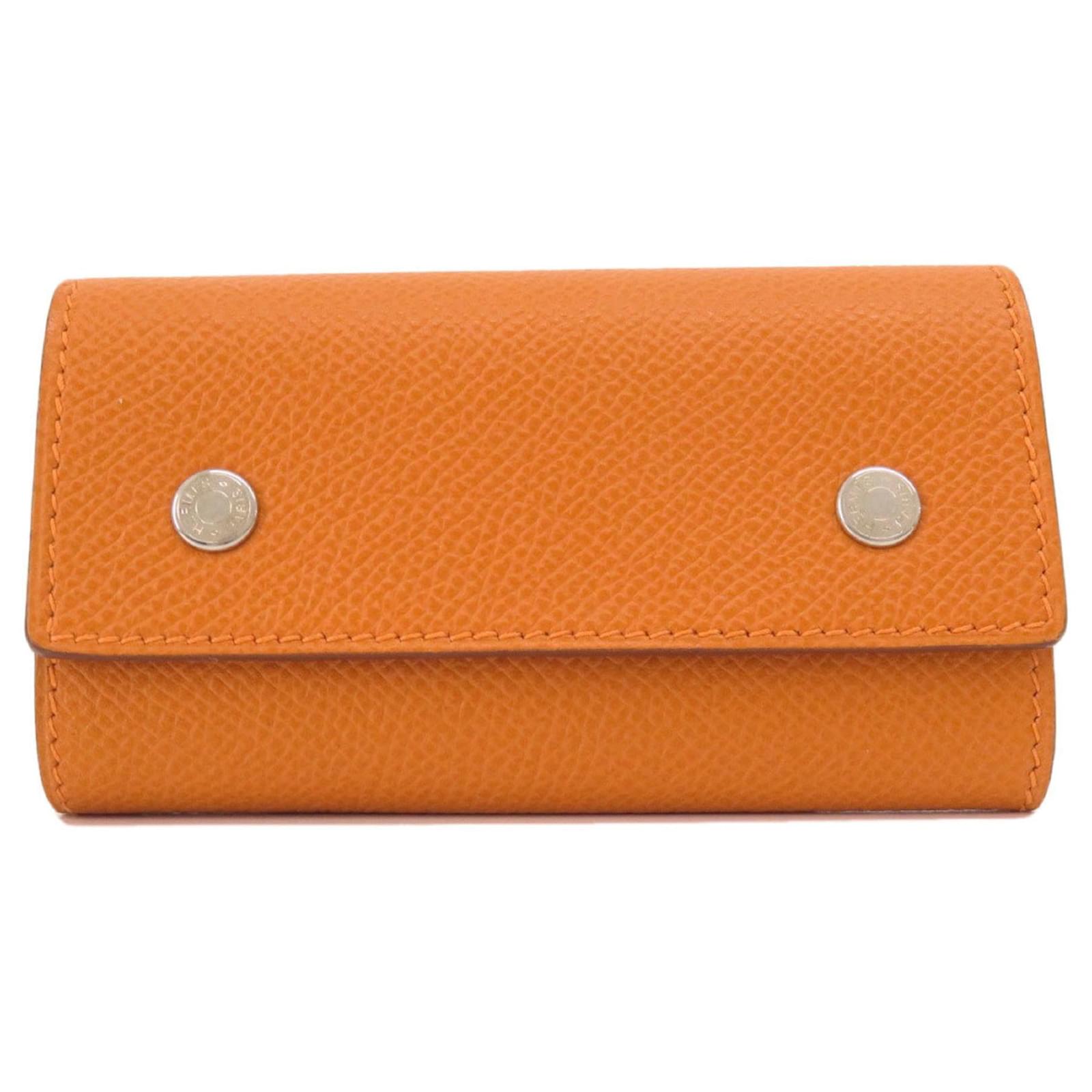 Hermès Hermes Serie Etuicle Key Case in Orange Epsom Leather ref ...