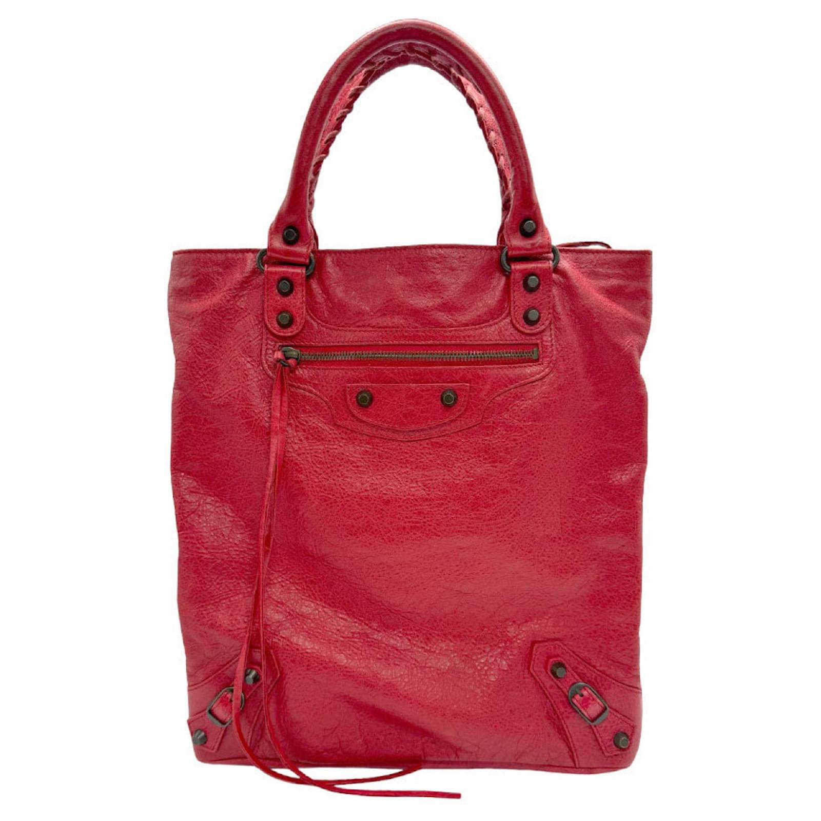 Balenciaga Red popular Leather Shoulder
