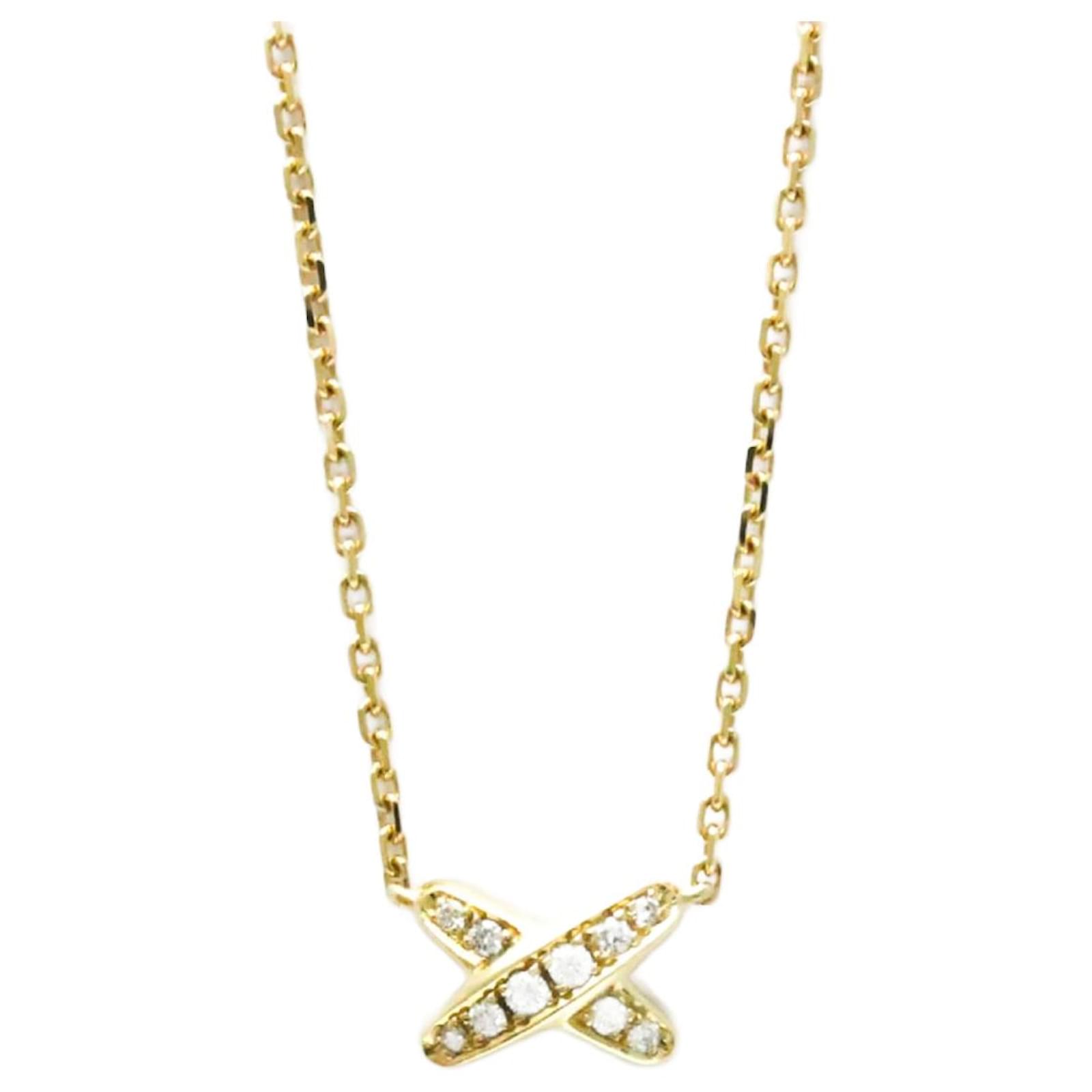 Chaumet Liens Diamond Pendant Necklace Golden Yellow gold ref.1491197 ...