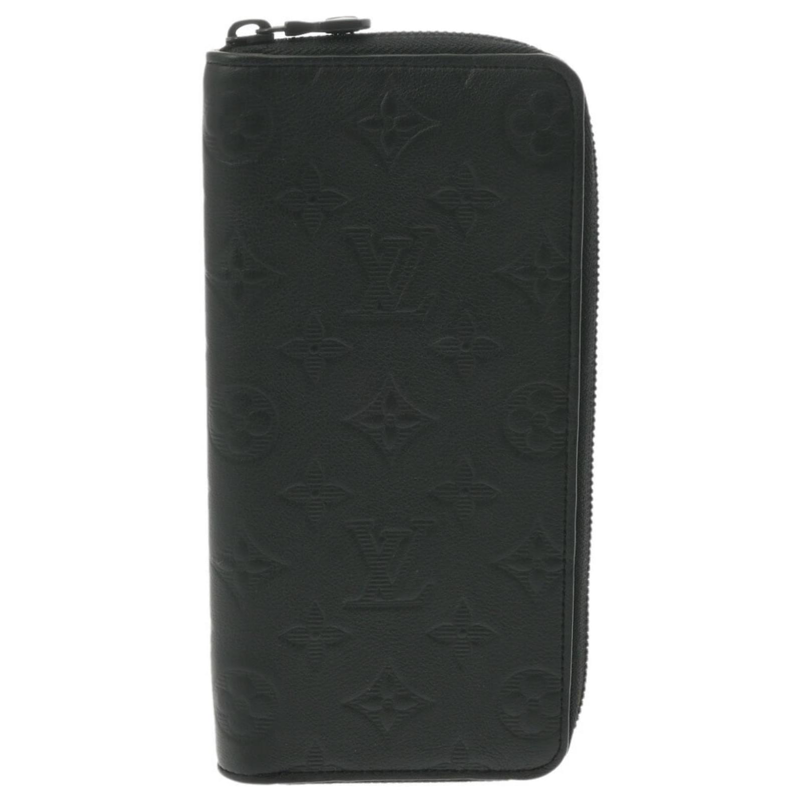 Louis Vuitton Monogram Shadow Long Wallet Black Cloth ref.1492633 ...