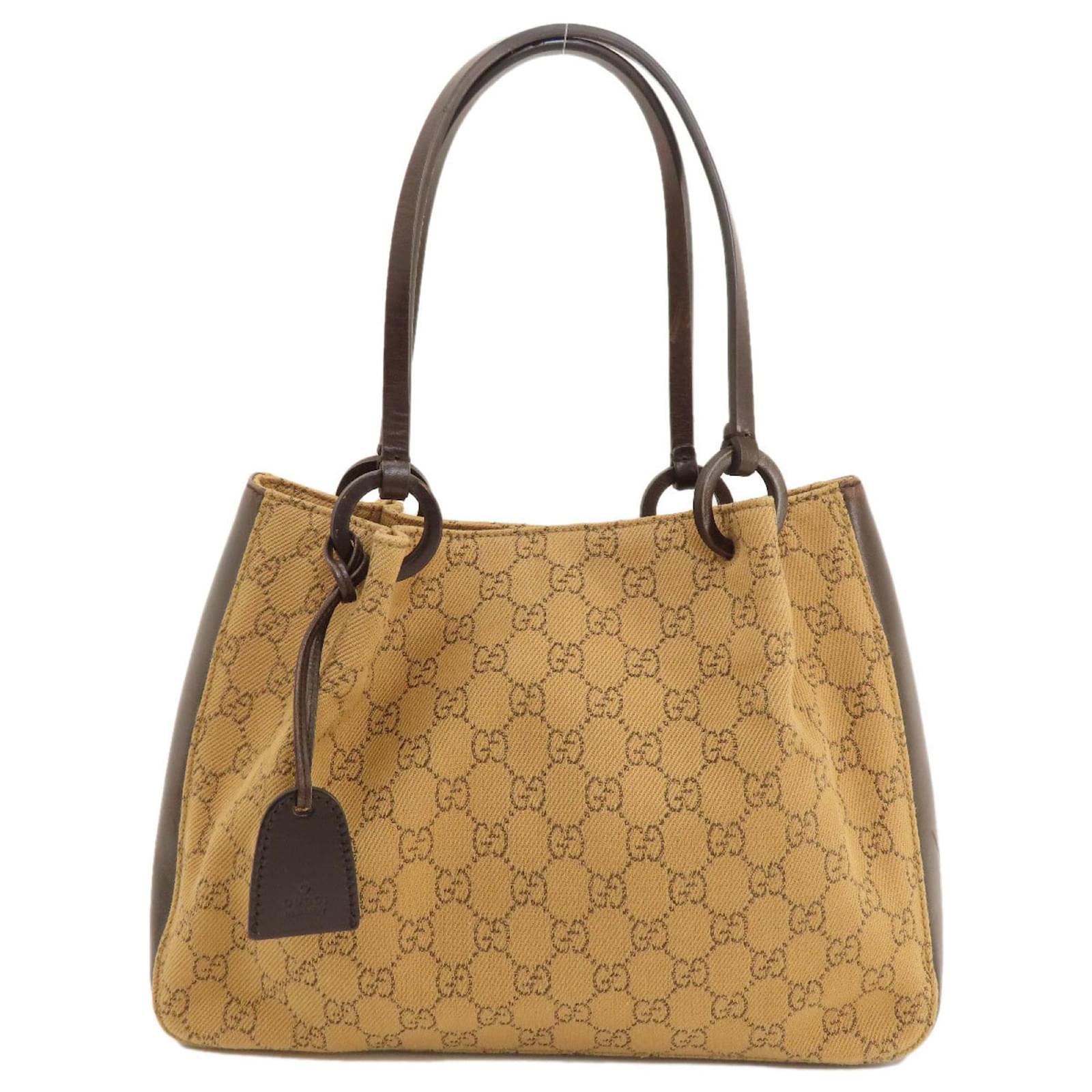 Gucci GG Pattern Tote Bag Brown Cloth ref.1492824 - Joli Closet