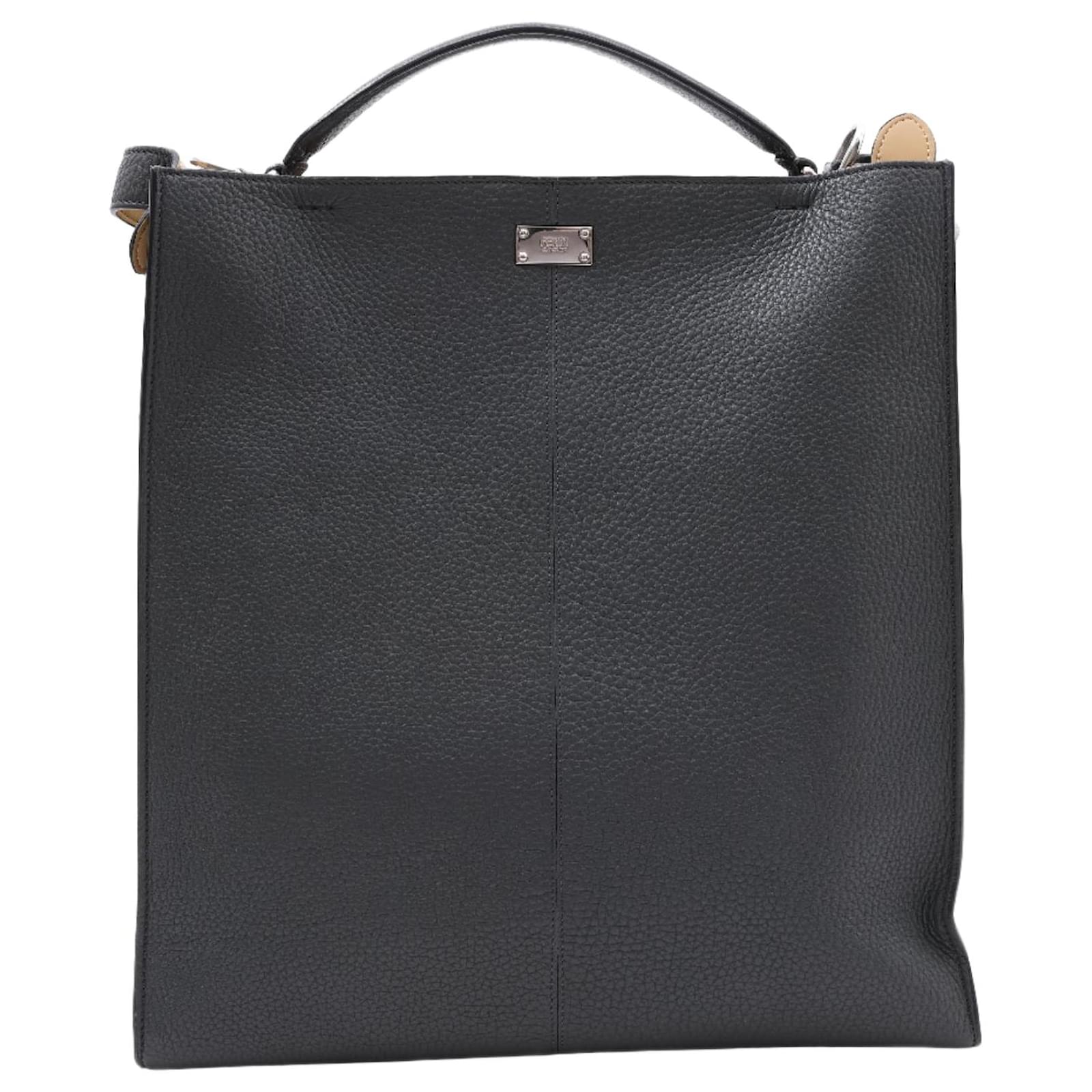 FENDI Cuoio Romano Peekaboo X-Lite Fit in Grey Leather ref.1495118 ...