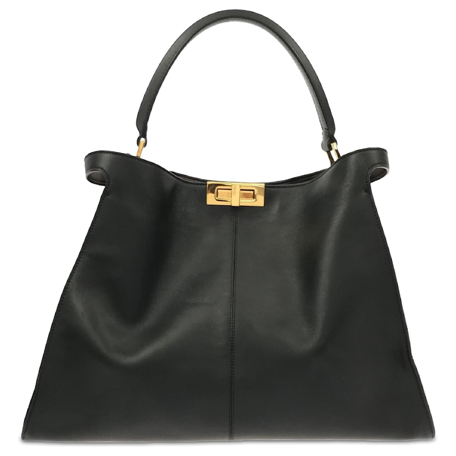 Black Fendi Large Peekaboo X-Lite Tote Bag Leather ref.1498450 - Joli ...