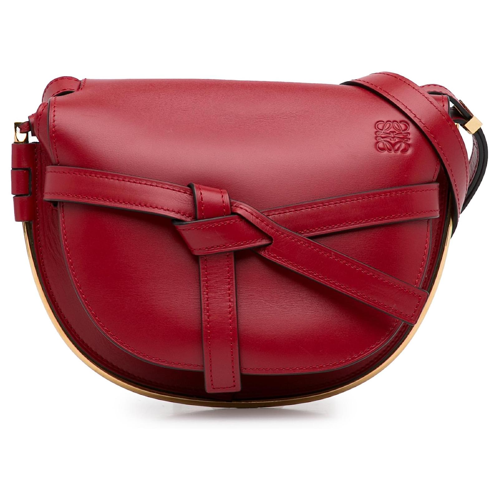Red LOEWE Small Gate Crossbody Leather ref.1498577 - Joli Closet