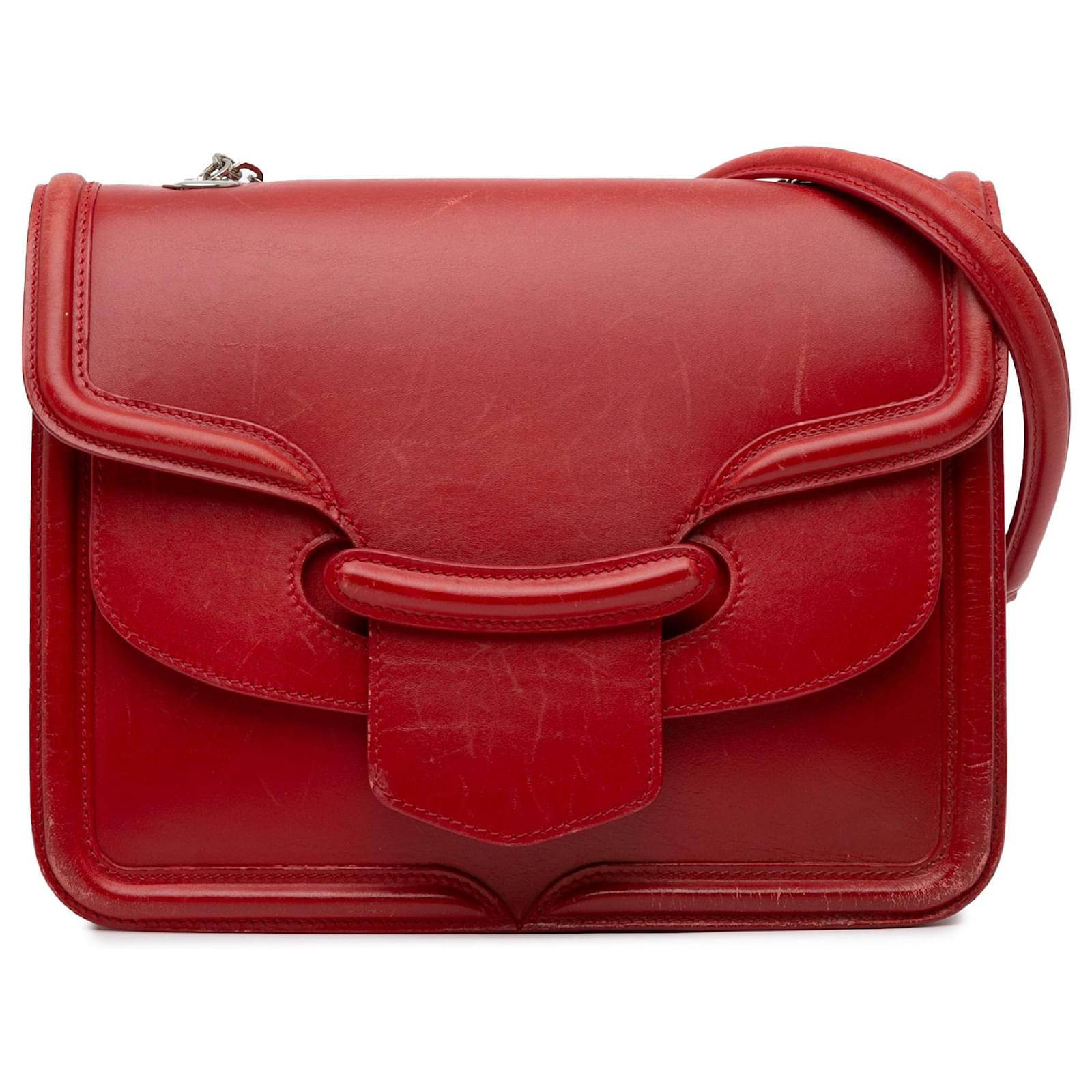 Red Alexander McQueen Heroine Shoulder Bag Leather ref.1498820 - Joli ...
