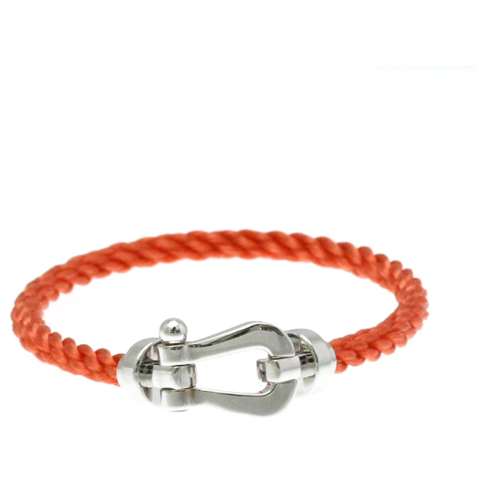 Fred Force 10 Large Model Charm Bracelet White gold Steel ref.1502211 ...