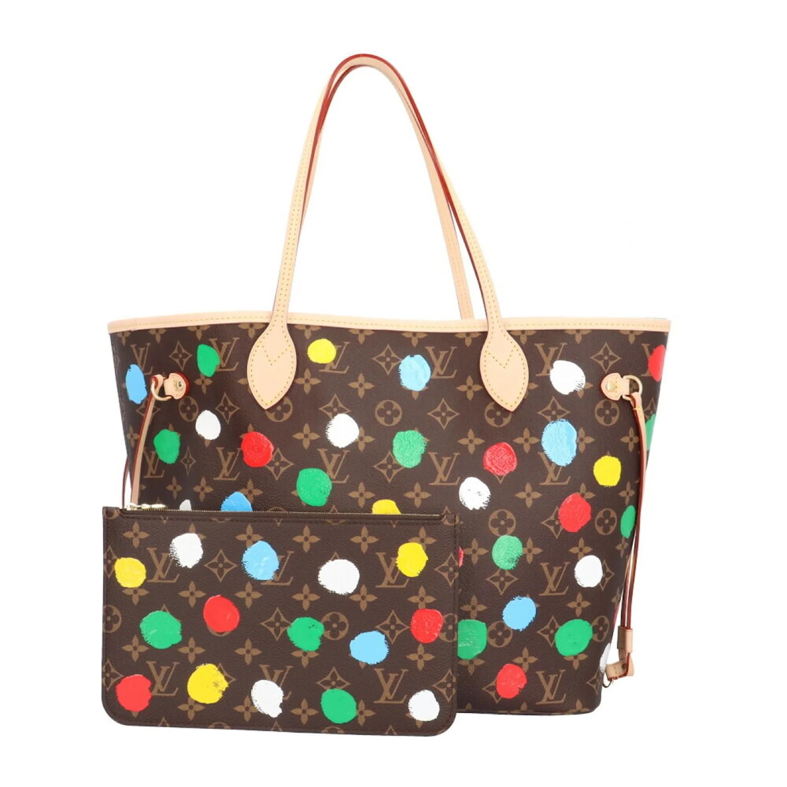 Louis Vuitton Neverfull MM Yayoi Kusama Collaboration Tote Bag Brown ...