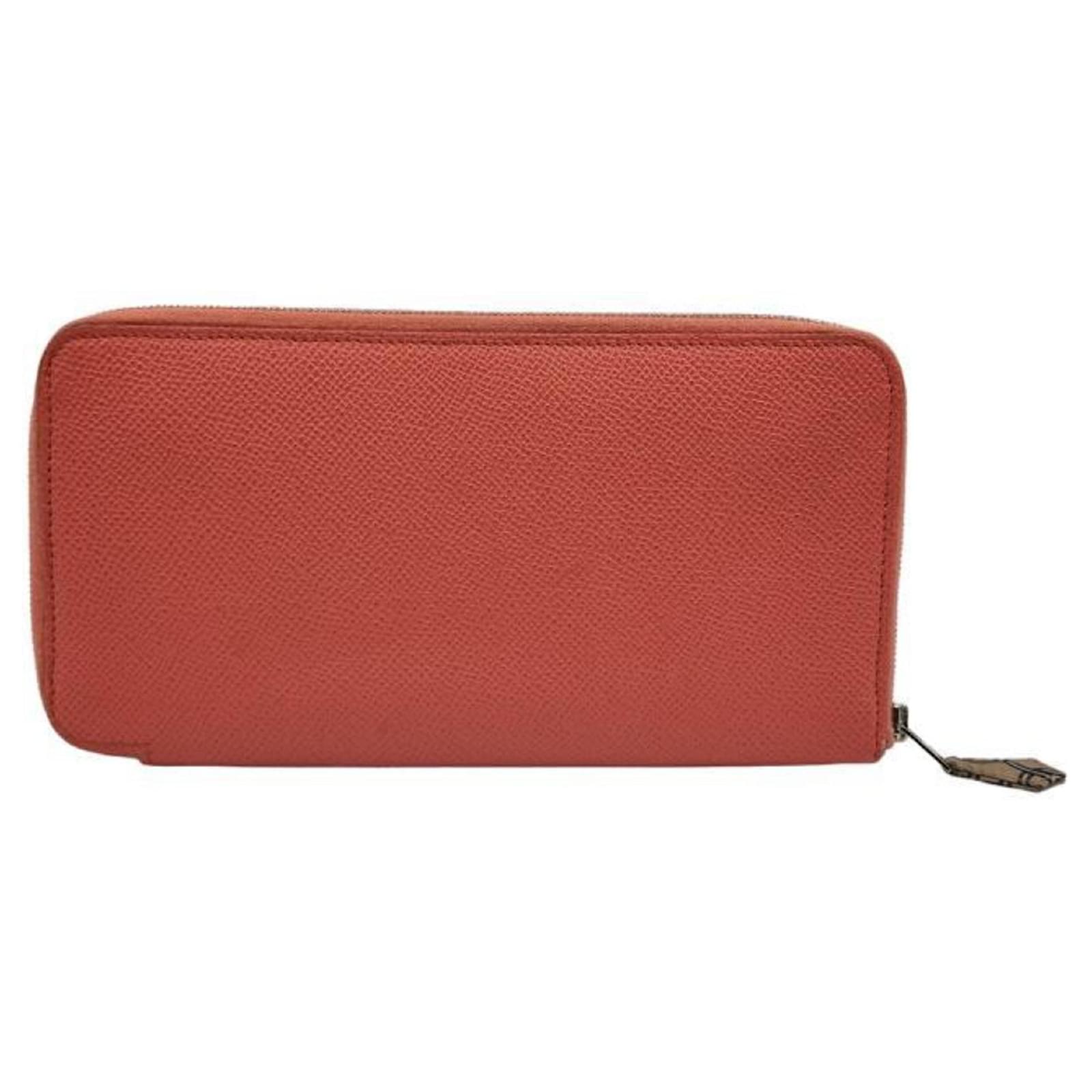 Hermès Hermes Azap Long Wallet in Coral Pink Leather ref.1503441 - Joli ...