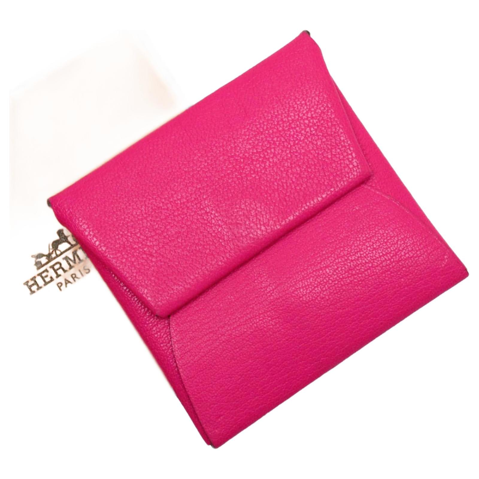 Hermès Hermes Pink Leather Coin Purse (Sold) - Joli Closet