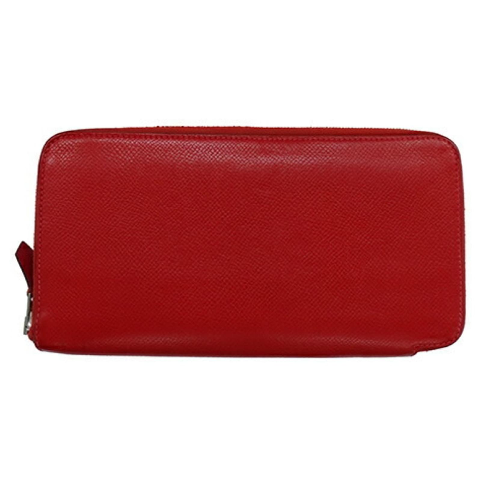 Hermès Hermes Long Wallet in Rouge Casaque Red Leather ref.1504140 ...