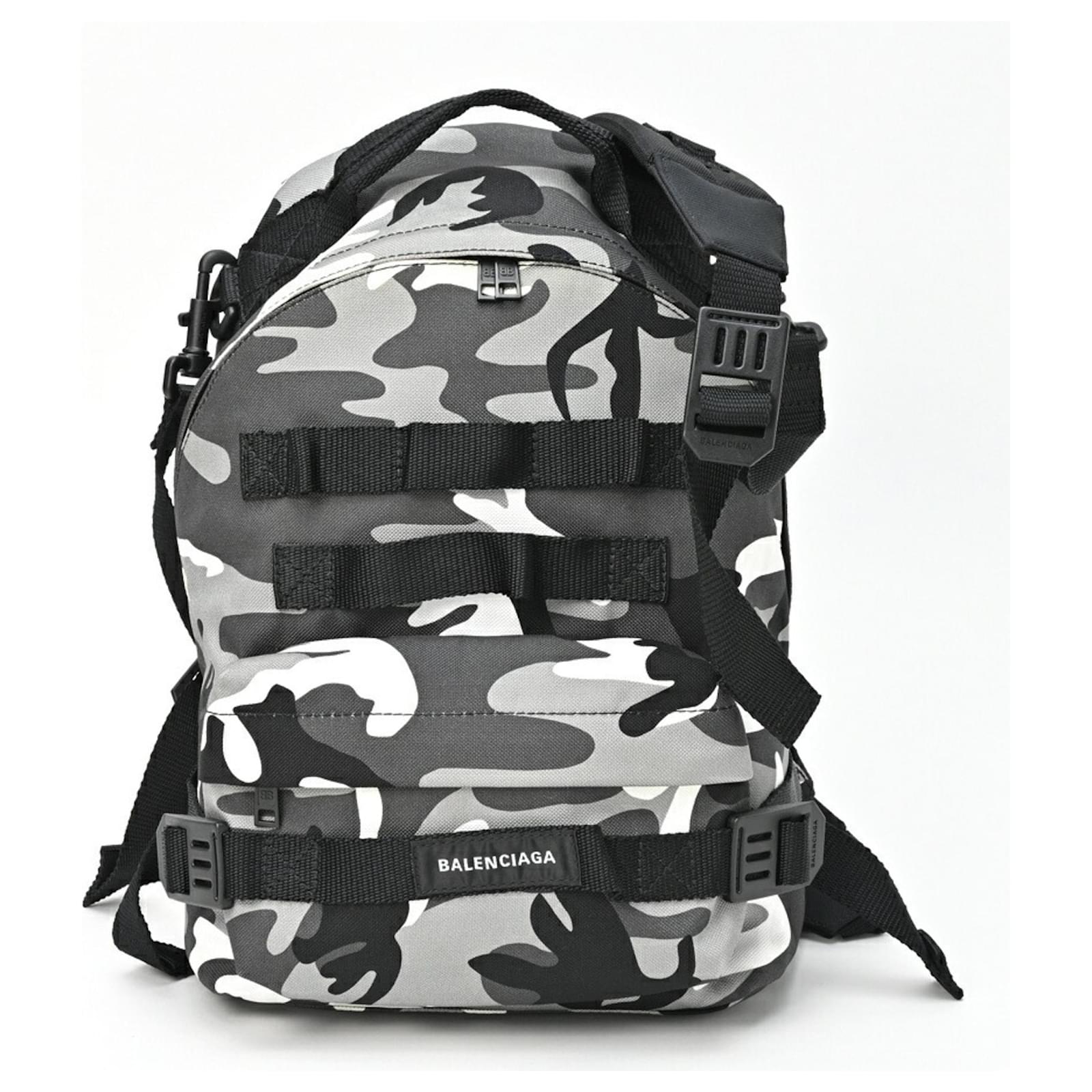 Everyday Balenciaga Army Multi-Carry Backpack Brown Nylon ref.1504228 ...