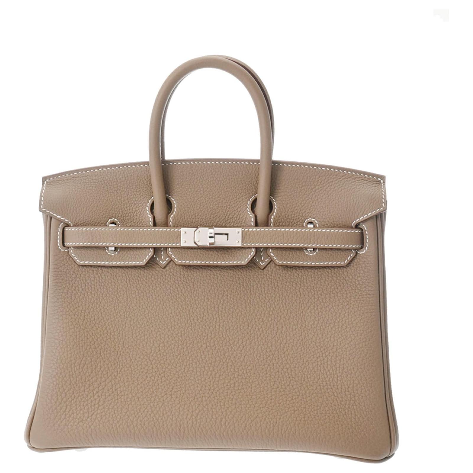 Hermès Hermes Birkin 25 Handbag in Etoupe Gray Taupe Leather ref.1504675 - Joli Closet